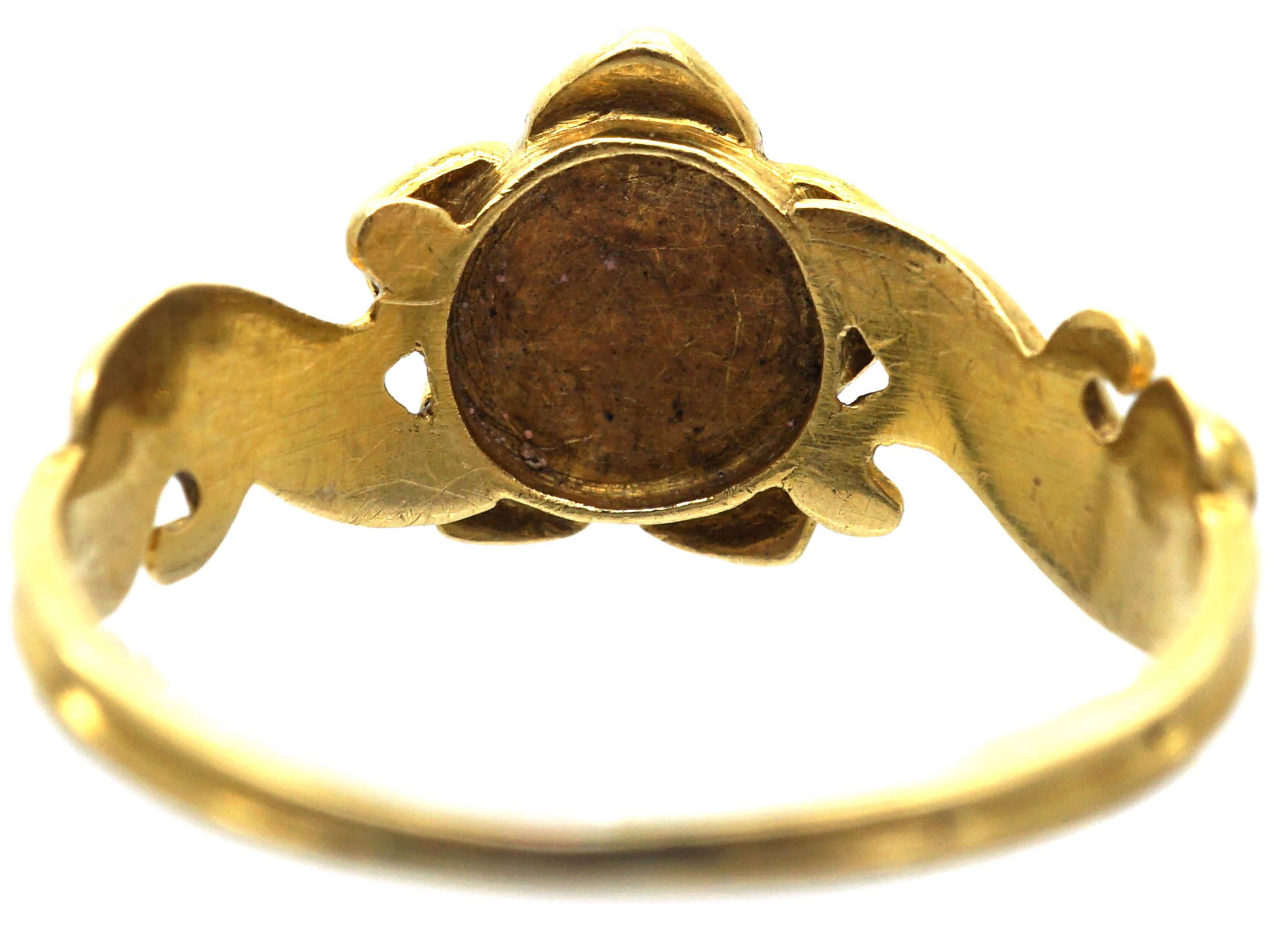 Regency 15ct Gold Turquoise & Diamond Forget Me Not Cluster Ring ...