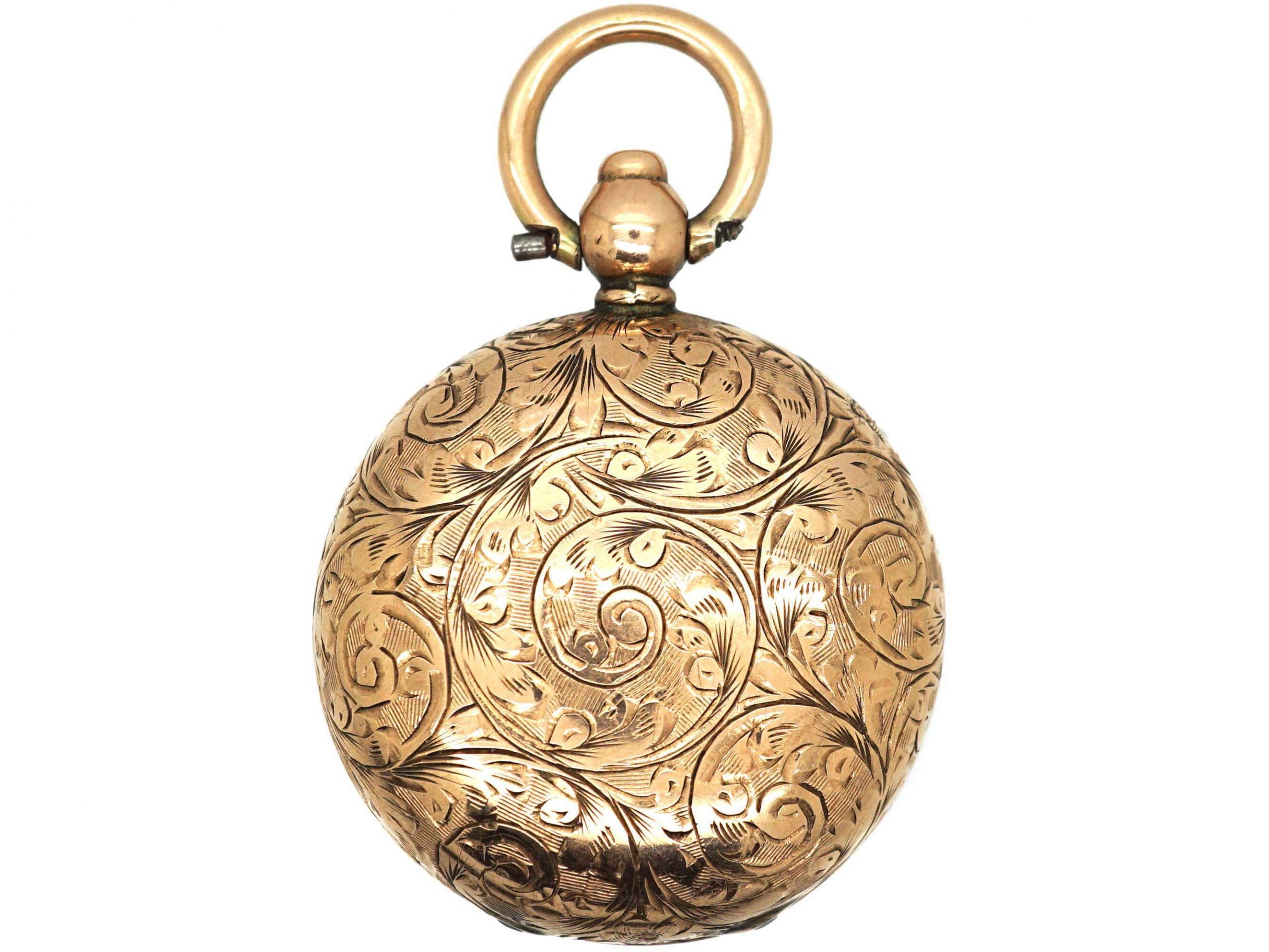 Edwardian 9ct Gold Sovereign Case (765S) | The Antique Jewellery Company