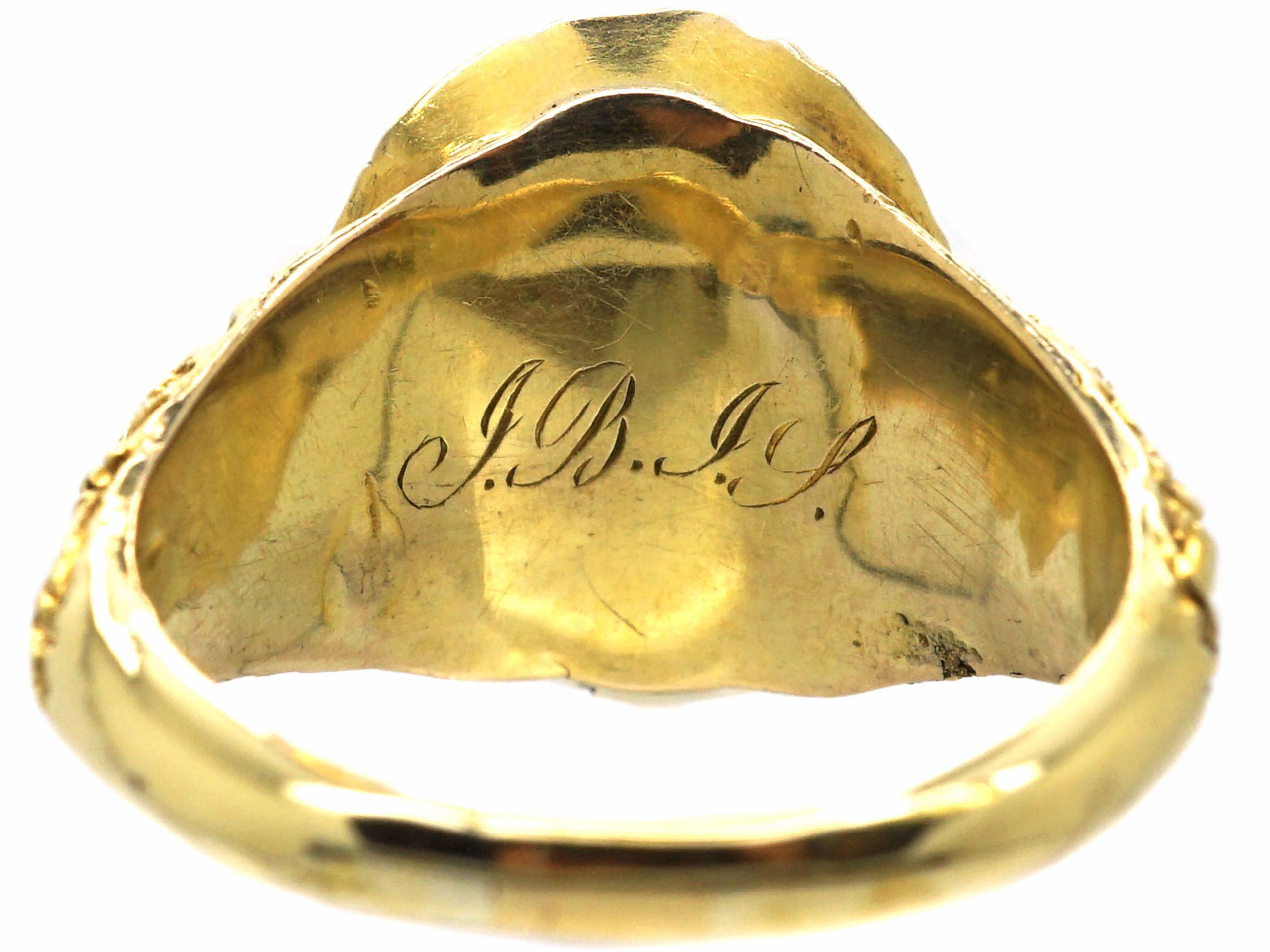 Georgian 18ct Gold & Foiled Rock Crystal Ring (856S) | The Antique ...