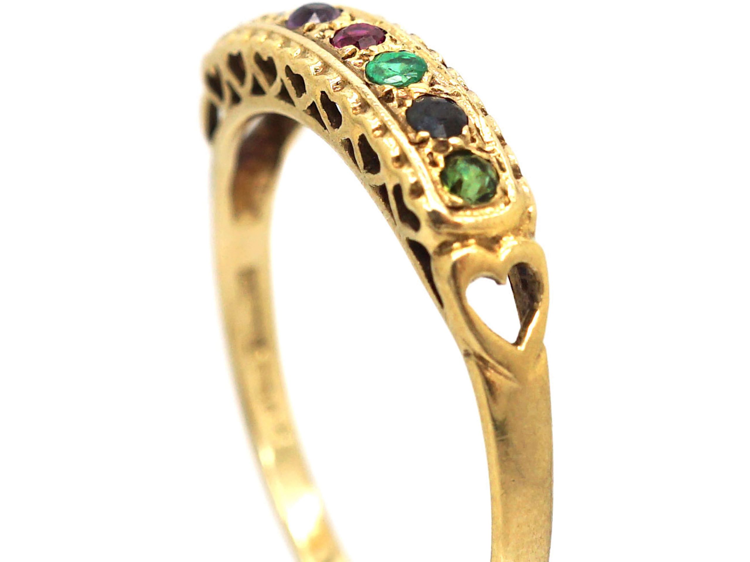 1950s 9ct Gold Dearest Ring (139T) | The Antique Jewellery Company