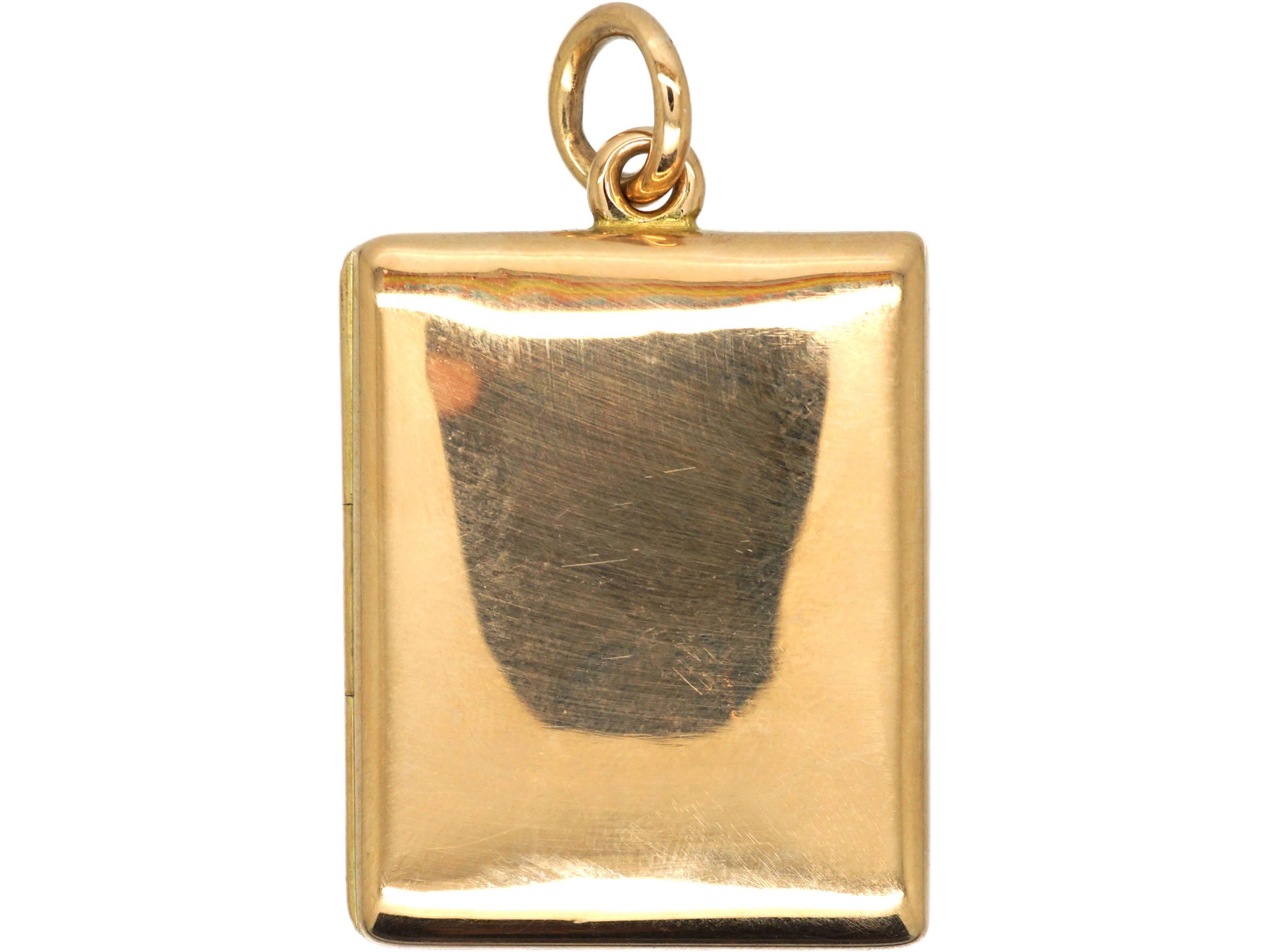 Victorian 15ct Gold Rectangular Shaped Locket (764S) | The Antique ...