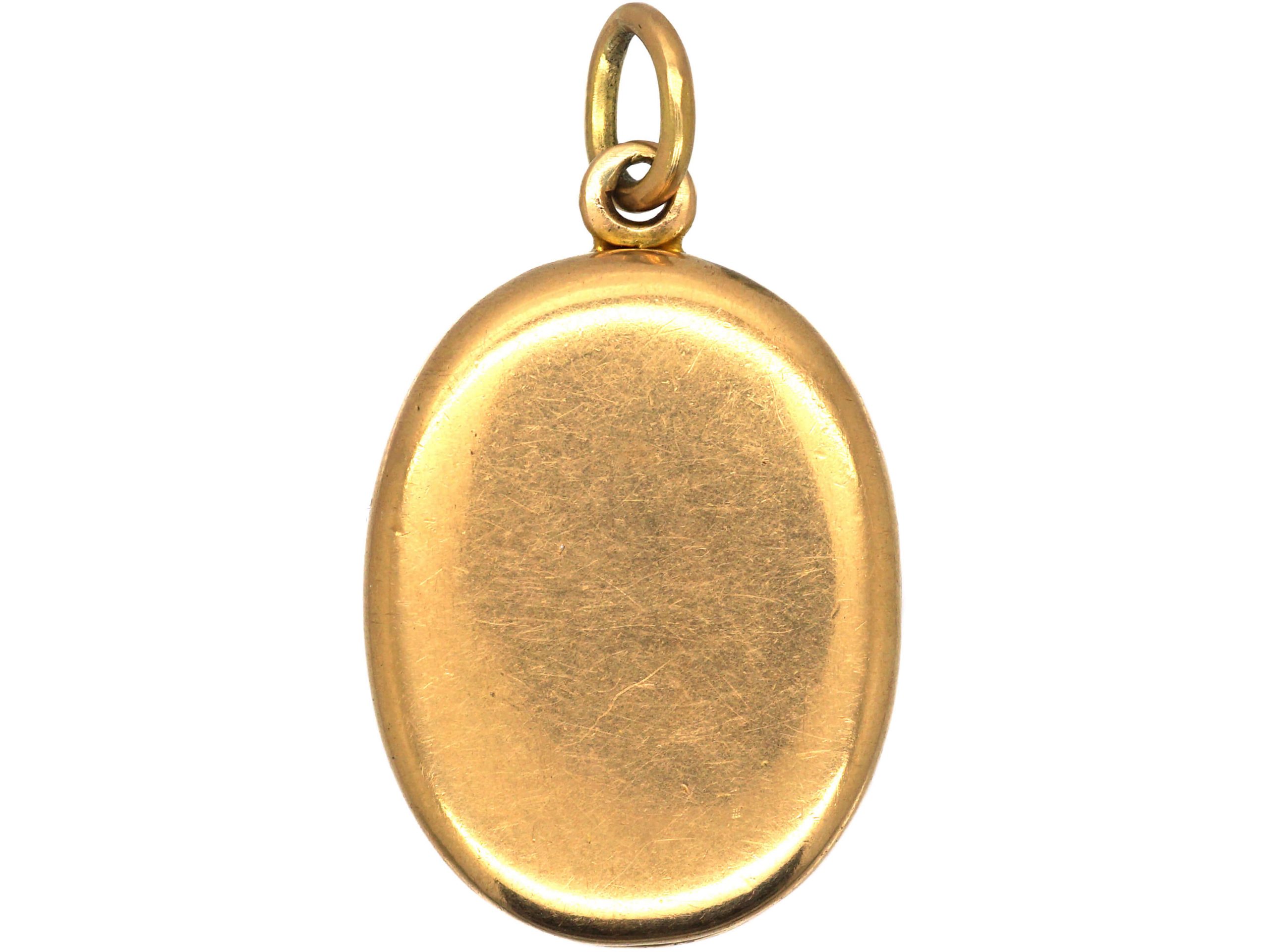 Victorian 15ct Gold Locket with Hinged Seal Inside (24T) | The Antique ...