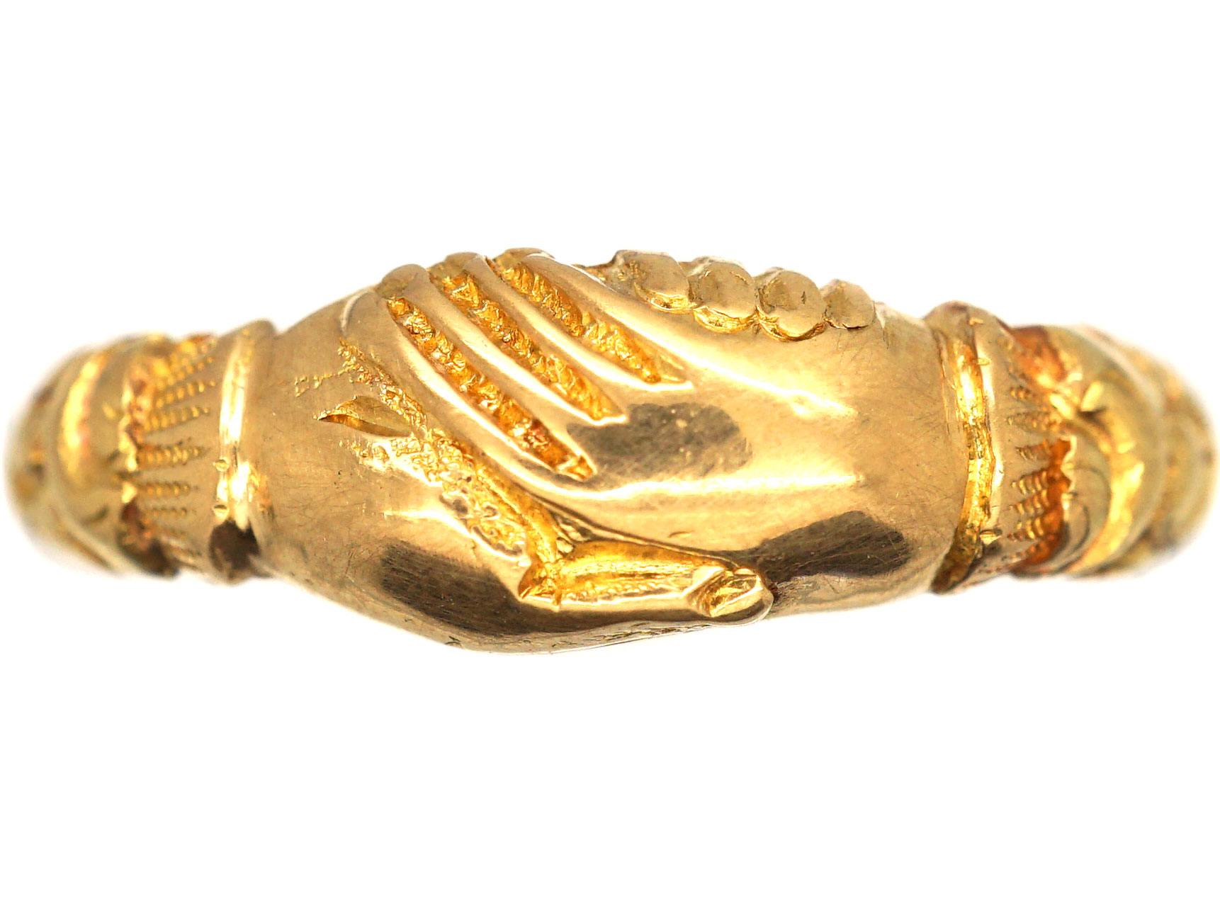 Australian 19th Century 18ct Gold Fede Ring (216T) | The Antique ...