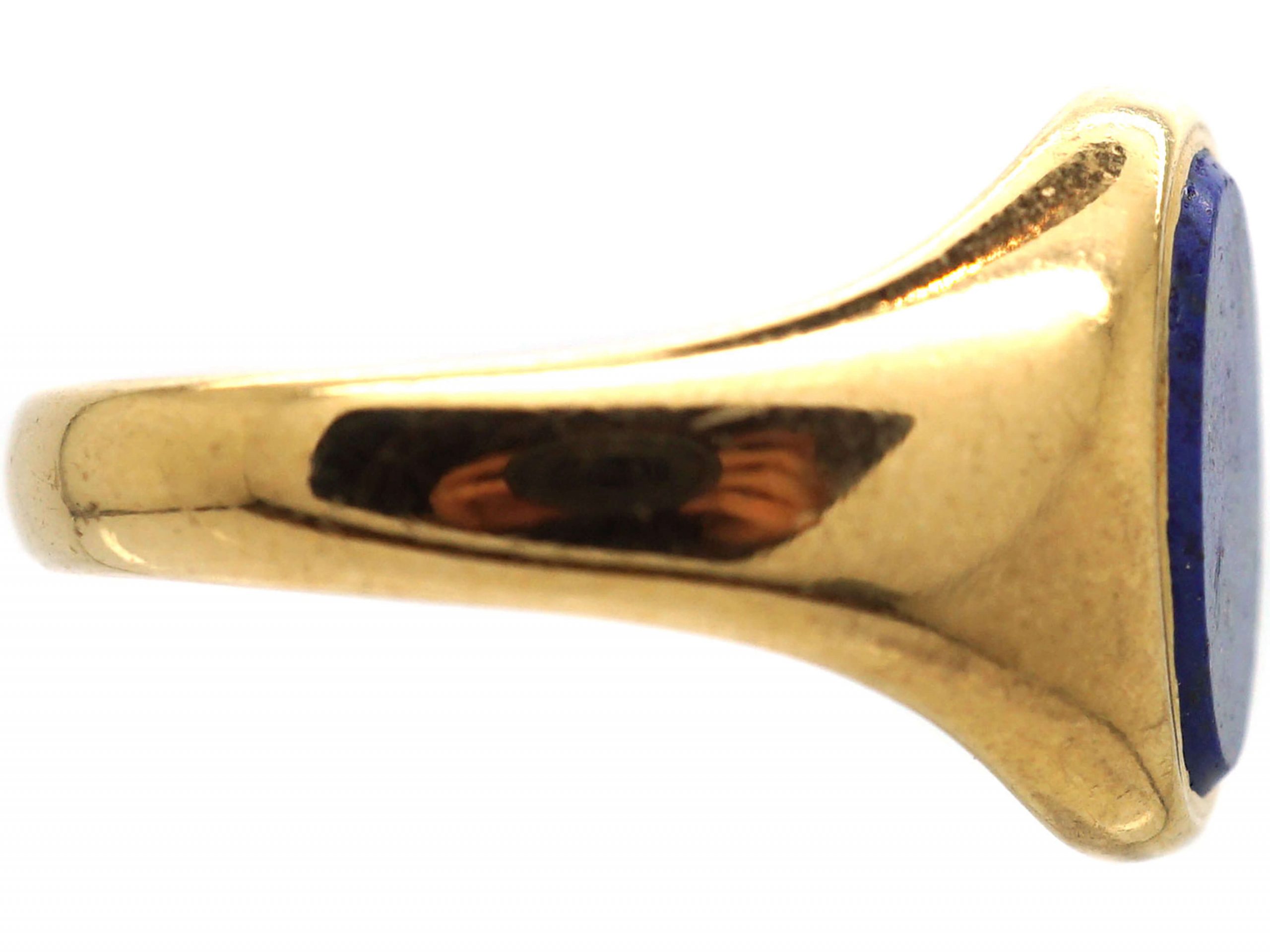 Early 20th Century 18ct Gold Signet Ring set with Lapis Lazuli (339T ...