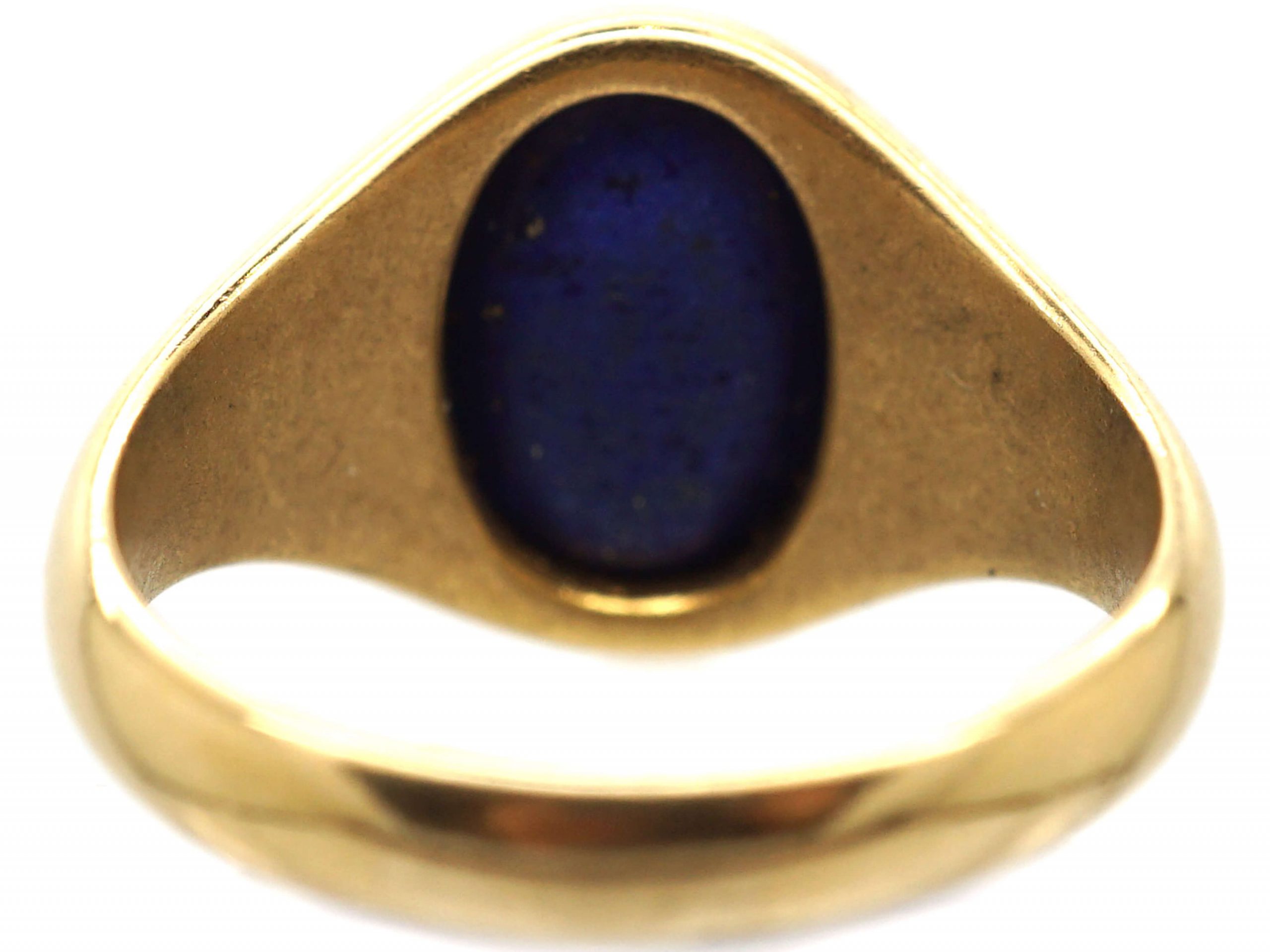 Early 20th Century 18ct Gold Signet Ring set with Lapis Lazuli (339T ...