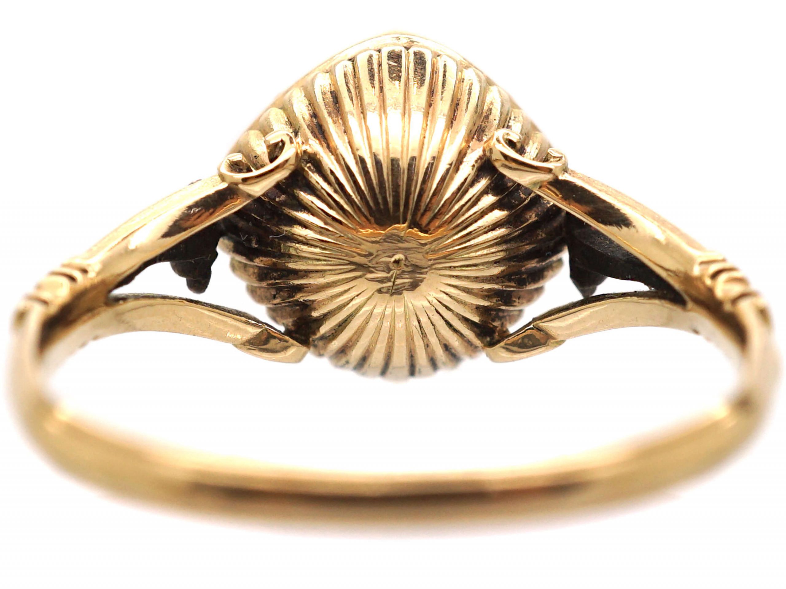 Georgian 15ct Gold & Diamond Shaped Paste Ring (299T) | The Antique ...