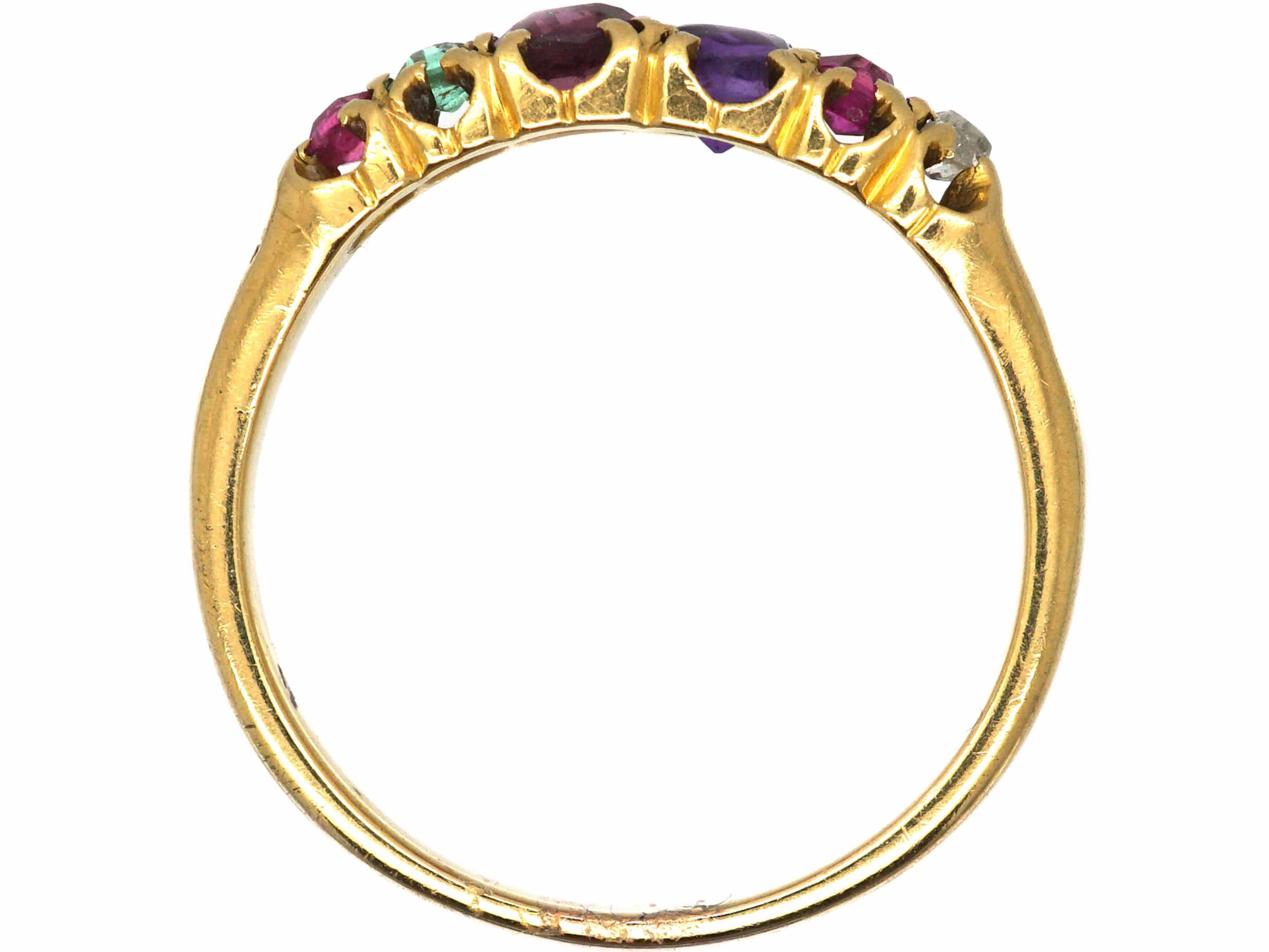 Late Victorian 18ct Gold Regard Ring (370T) | The Antique Jewellery Company