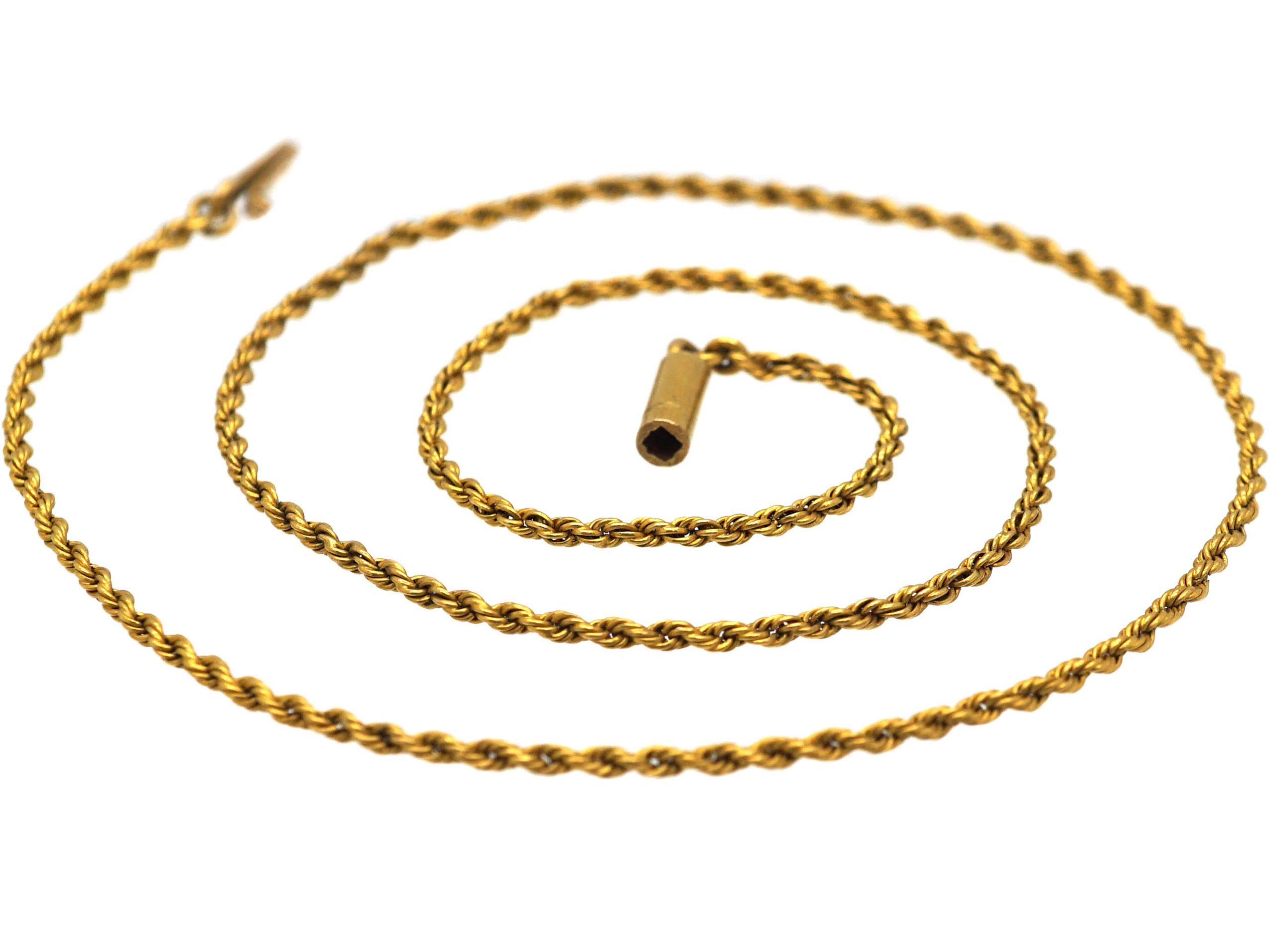 Edwardian 15ct Gold Prince of Wales Twist Chain (107T) | The Antique ...