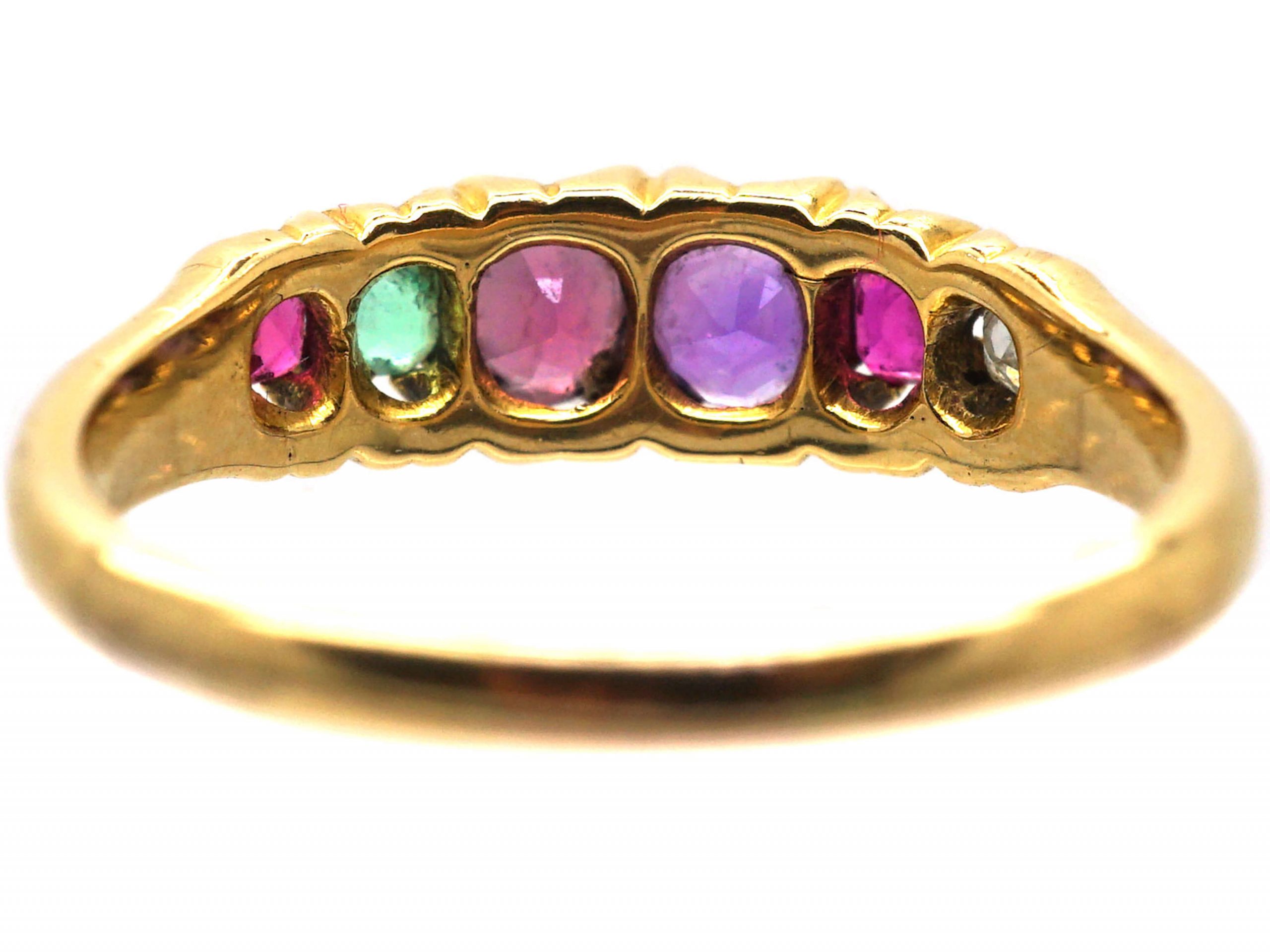 Late Victorian 18ct Gold Regard Ring (370T) | The Antique Jewellery Company