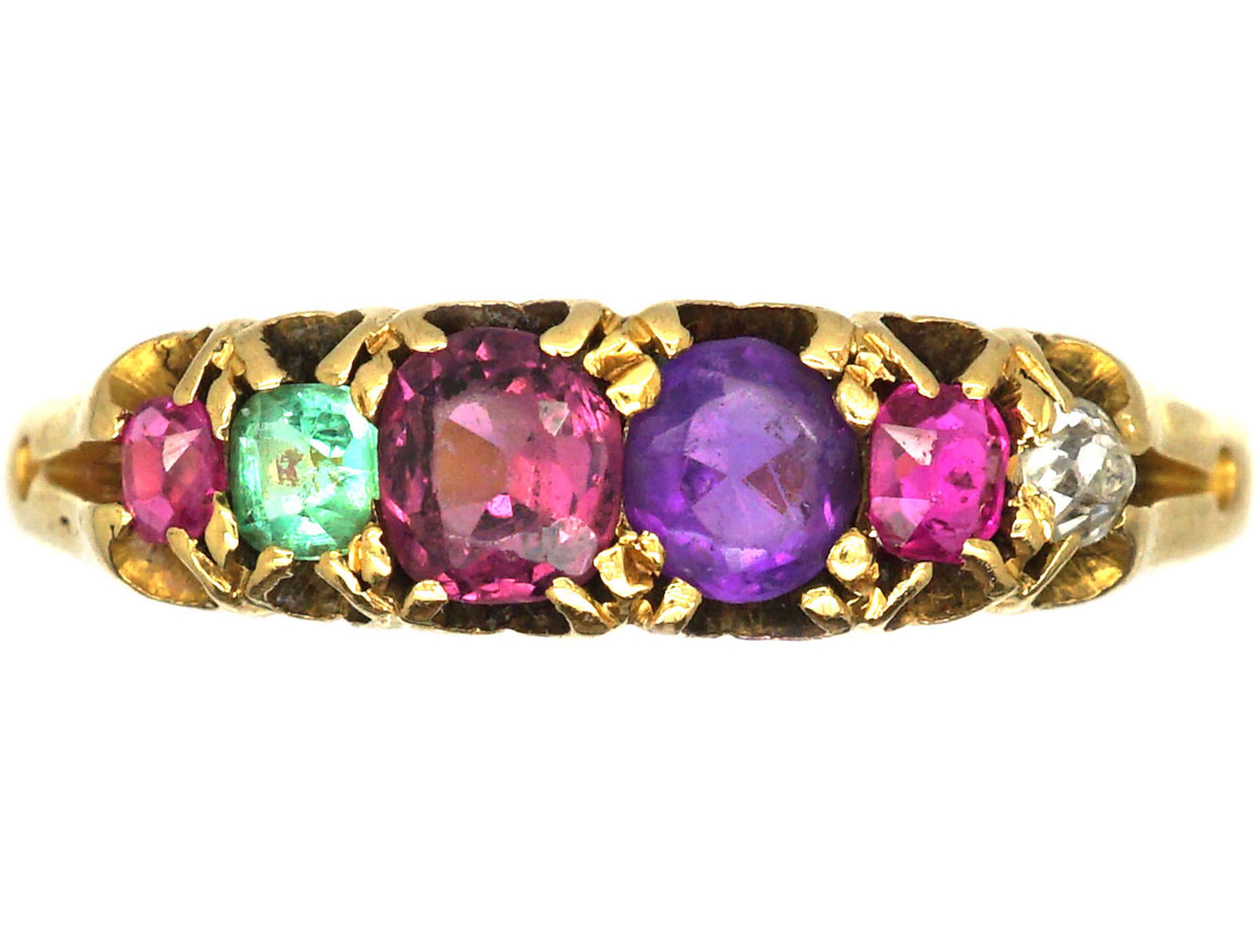 Late Victorian 18ct Gold Regard Ring (370T) | The Antique Jewellery Company