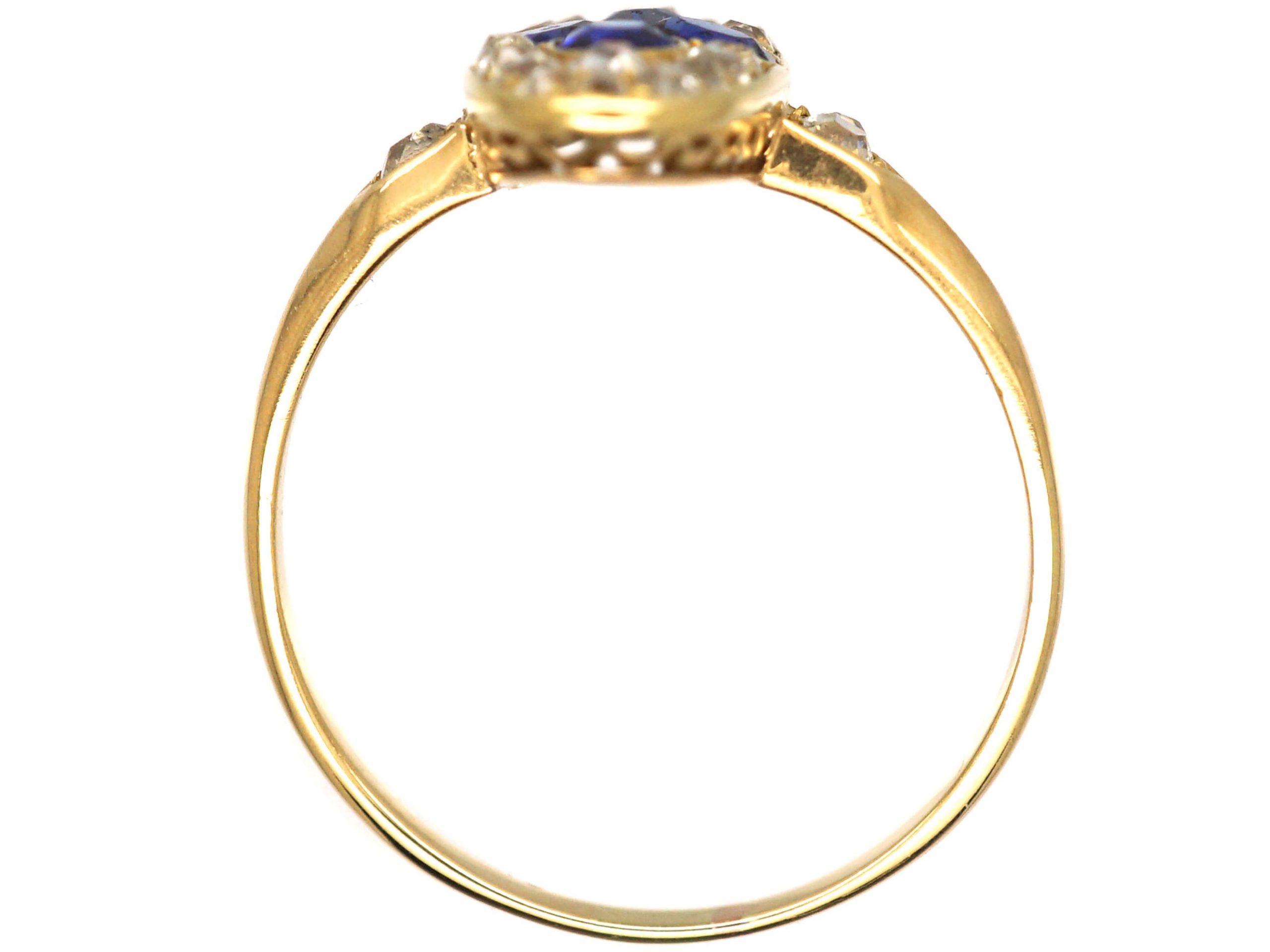 Early 20th Century 14ct Gold, Sapphire & Diamond Ace of Clubs Ring ...
