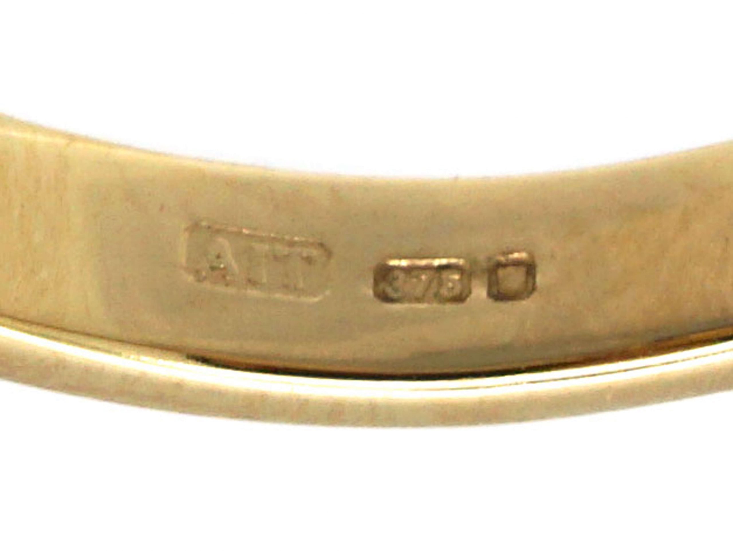 9ct Gold Swivel Harlequin Ring (646T) | The Antique Jewellery Company