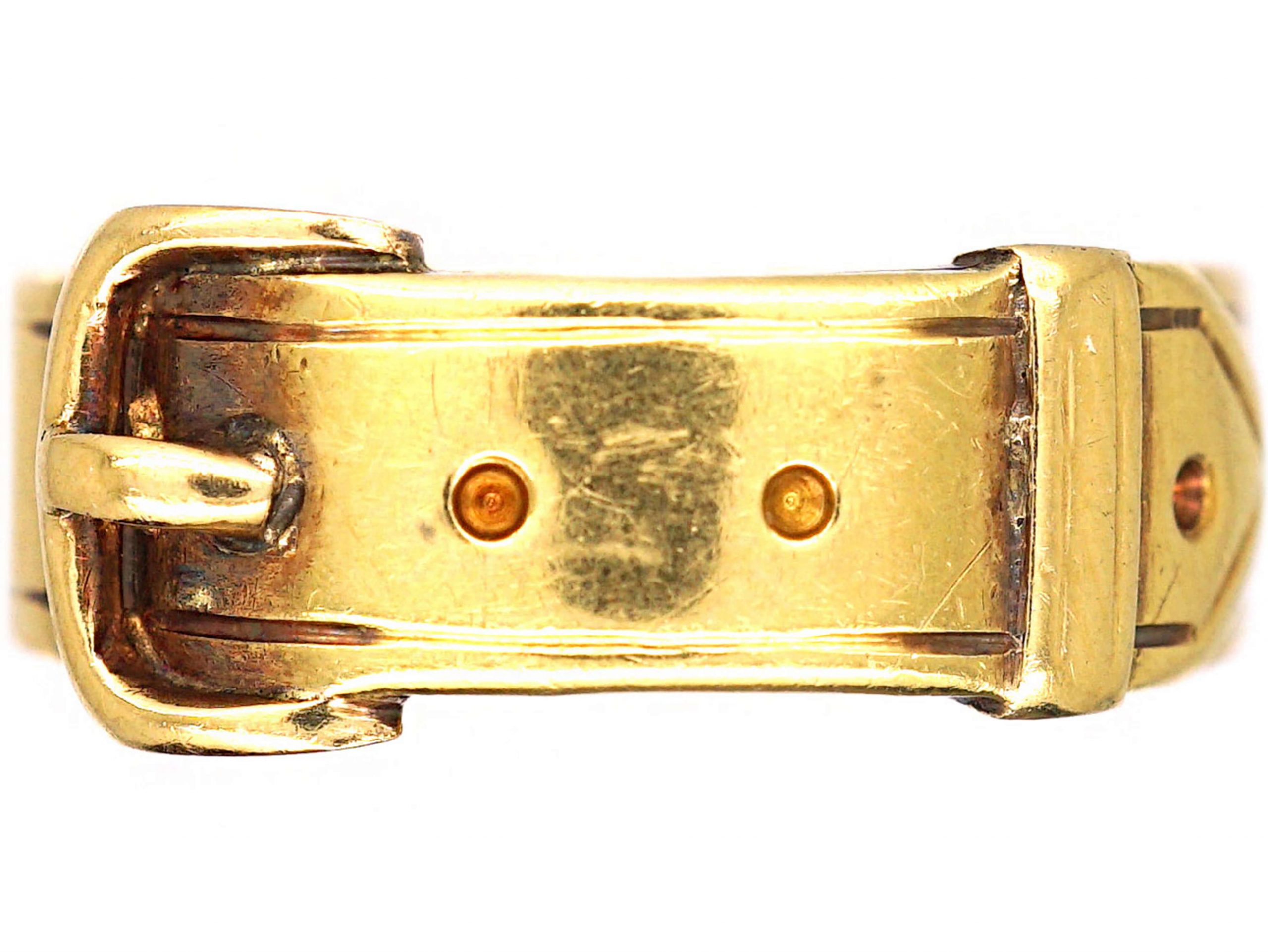 Victorian 18ct Gold Buckle Ring (973T) | The Antique Jewellery Company