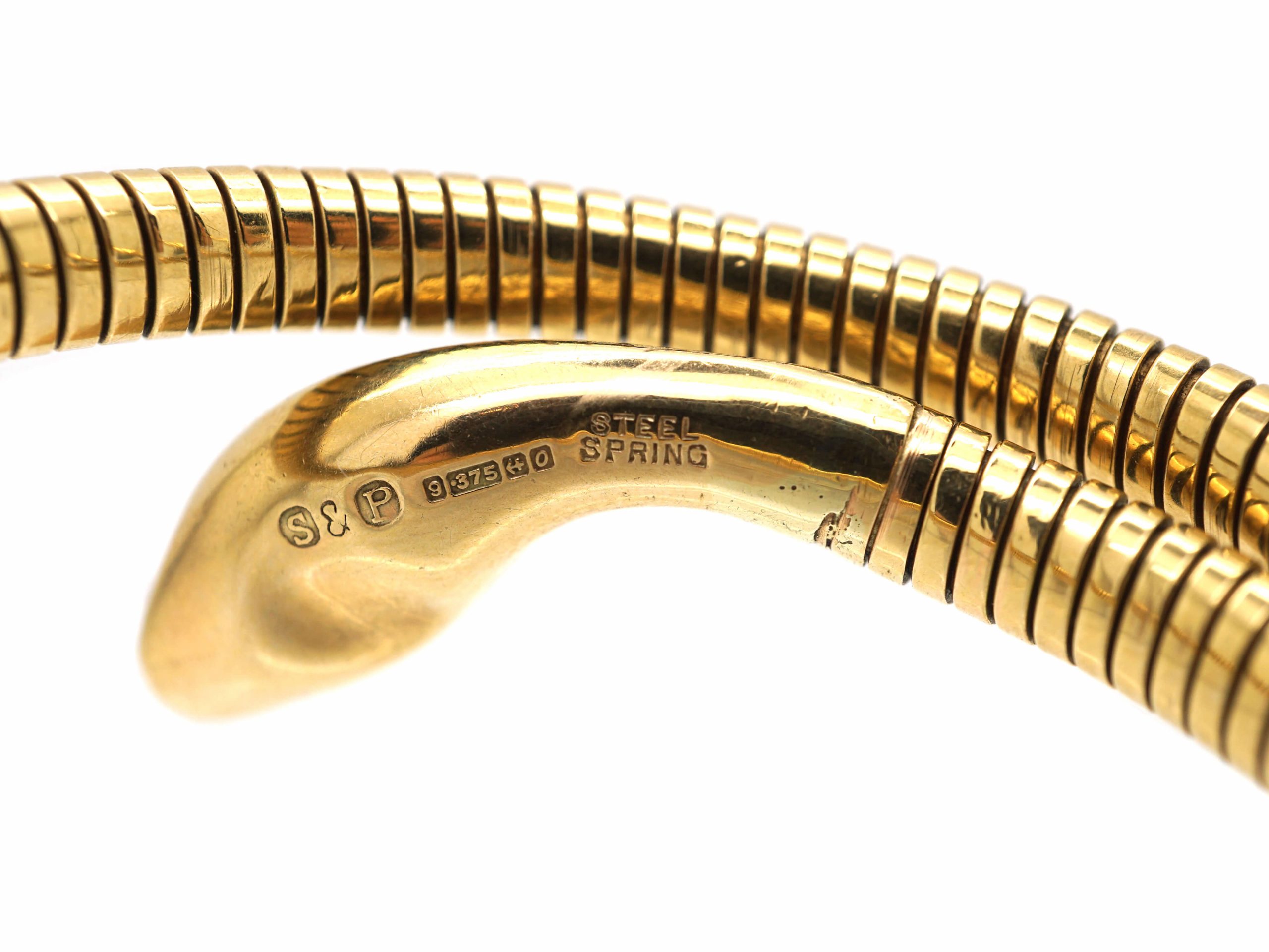 9ct Gold Snake Bangle By Smith & Pepper (790T) | The Antique Jewellery ...