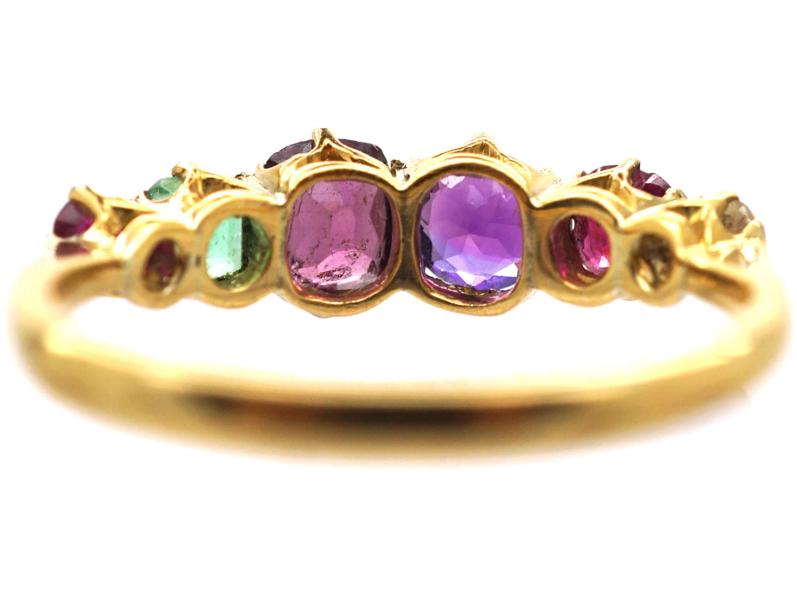 Edwardian 18ct Gold & Platinum, Acrostic Ring That Spells Regard (868T ...