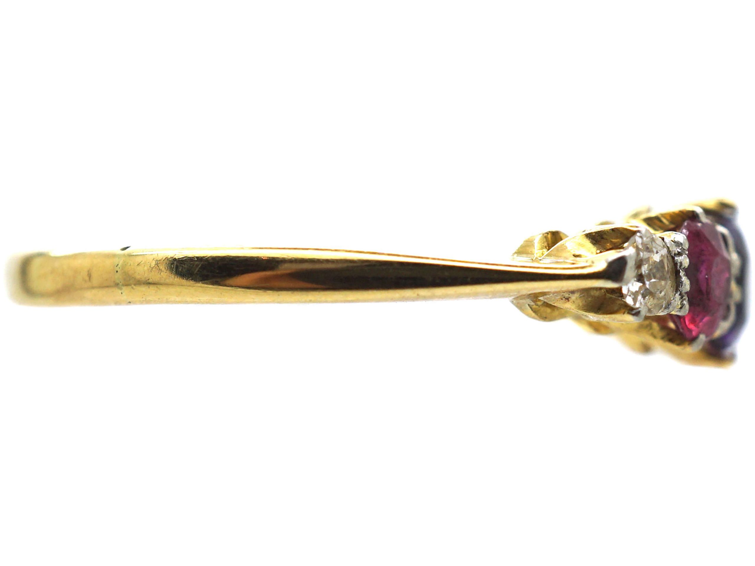 Edwardian 18ct Gold & Platinum, Acrostic Ring That Spells Regard (868T ...