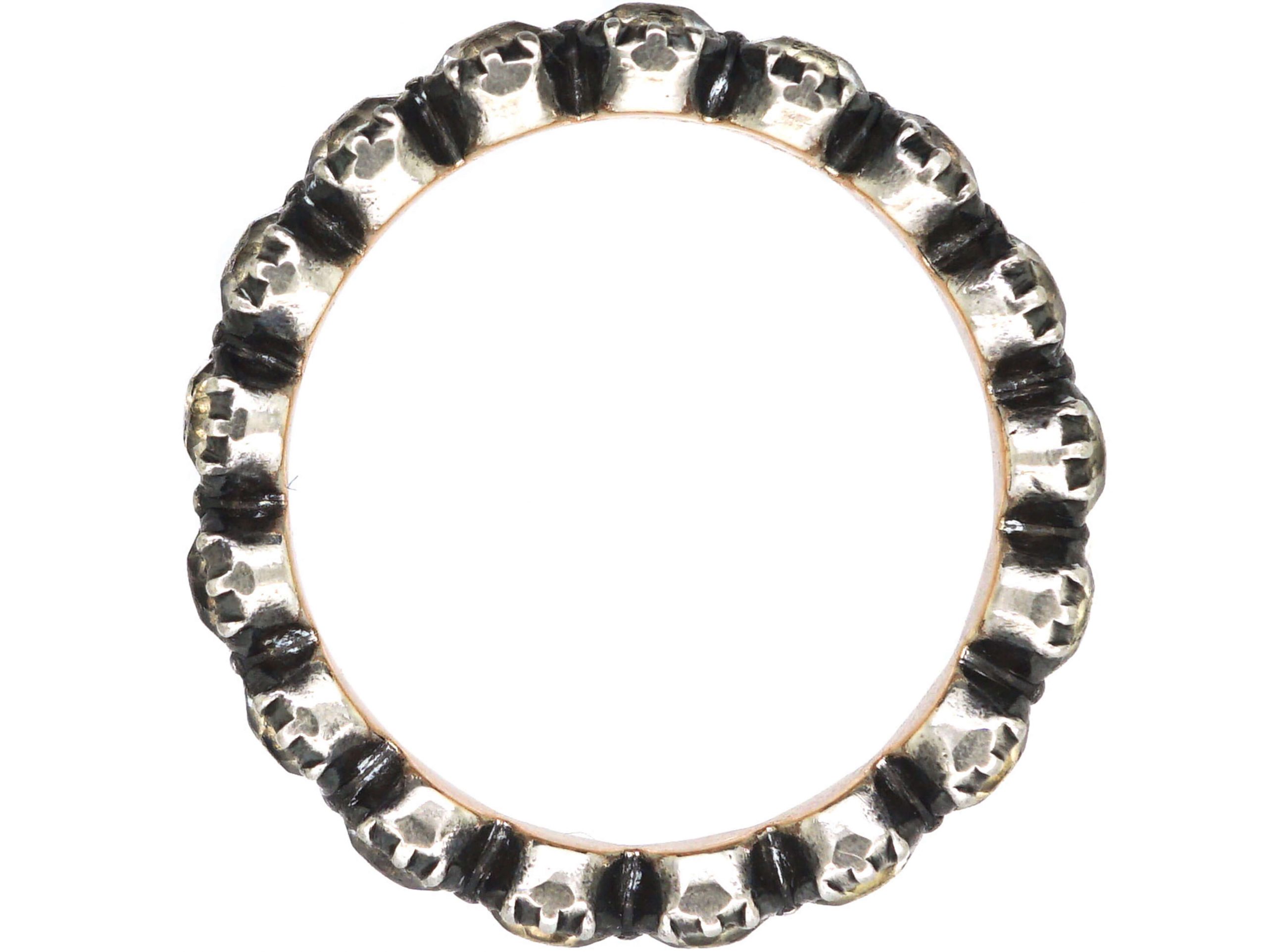Georgian Gold & Silver Eternity Ring set with Paste (916T) | The ...