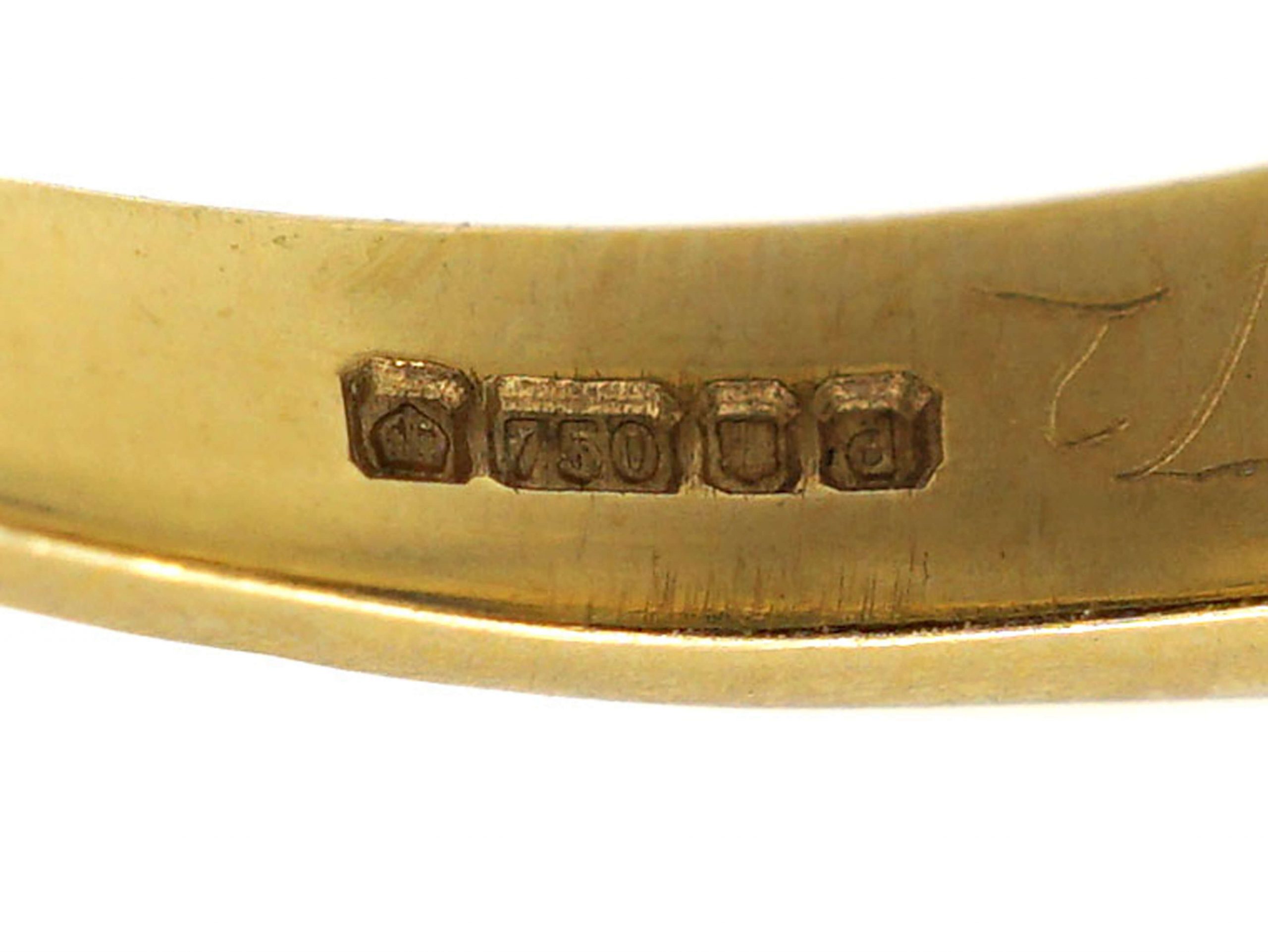 18ct Gold Half Eternity Ring set with Sapphires & Diamonds (937T) | The ...