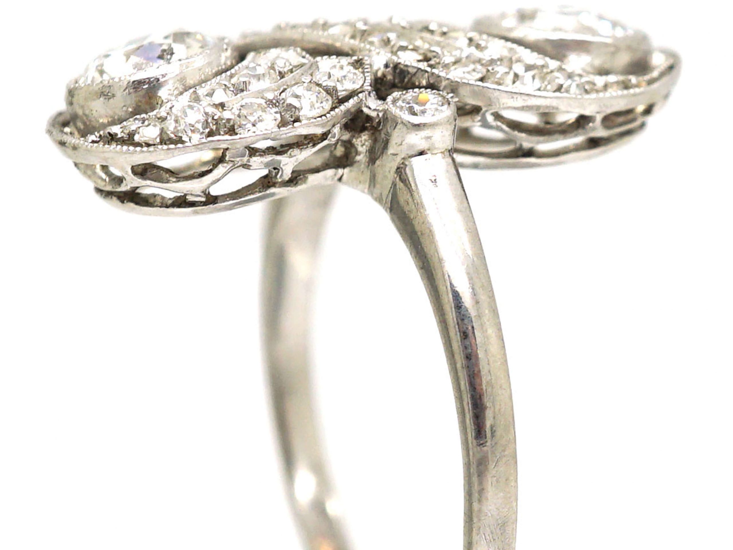 Art Deco Platinum Figure of Eight Ring set with Diamonds (945T) | The ...