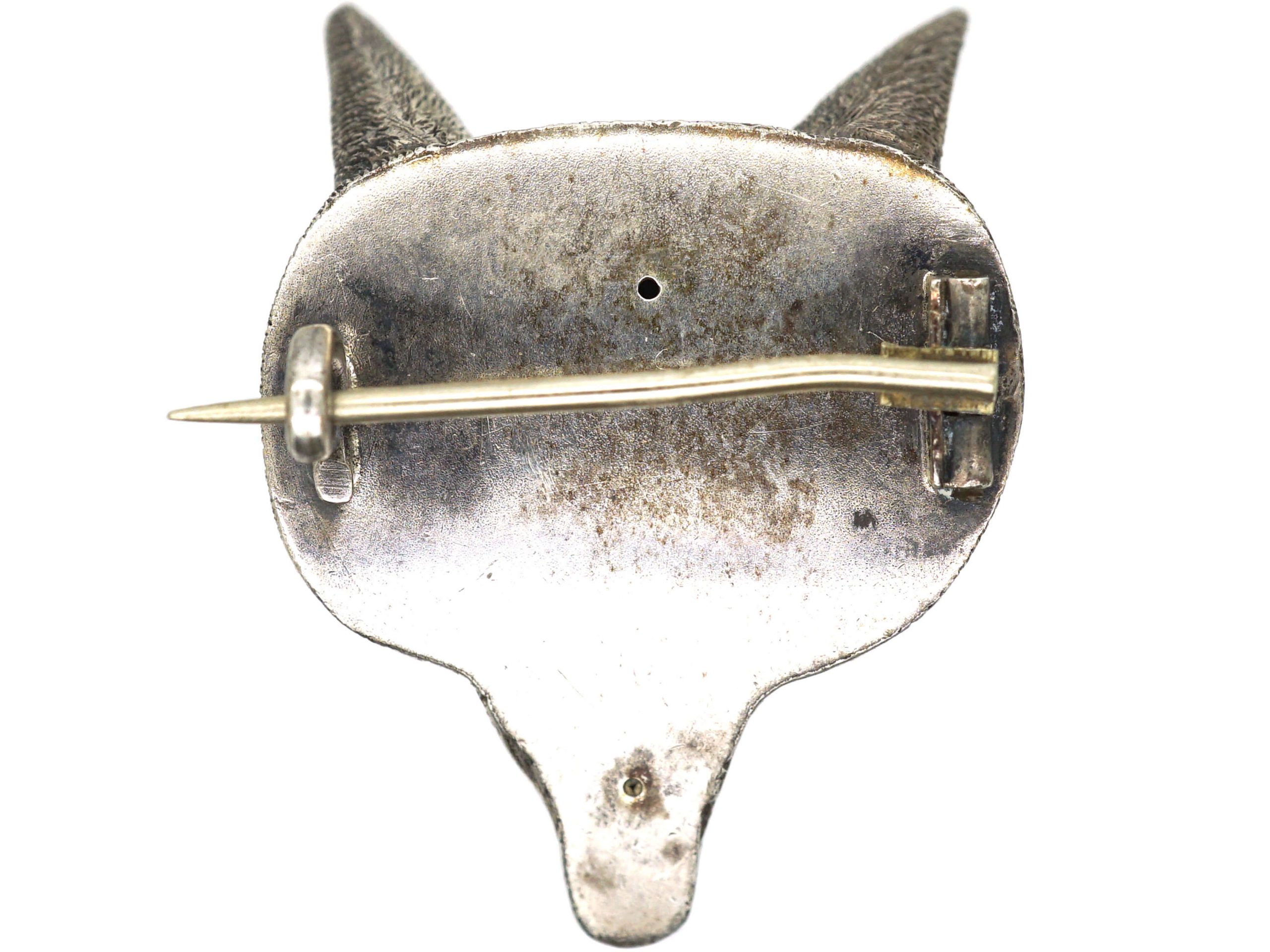 Victorian Silver Head of a Fox (951T) | The Antique Jewellery Company