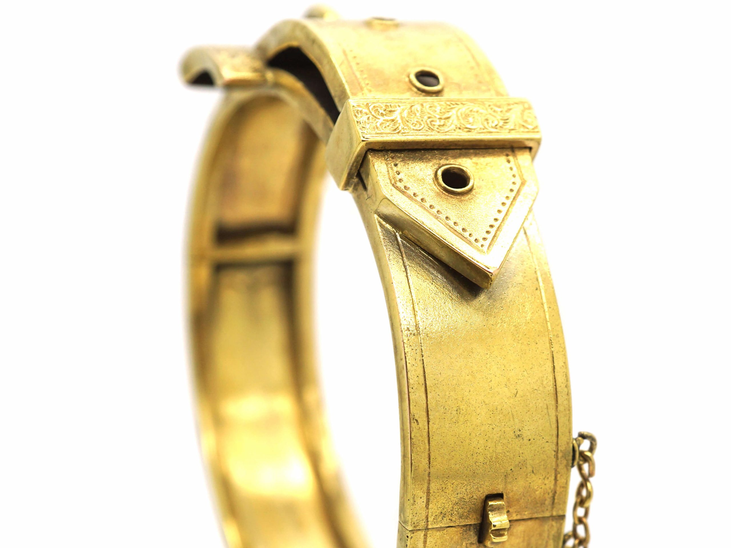 Victorian 15ct Gold Buckle Bangle (963T) | The Antique Jewellery Company