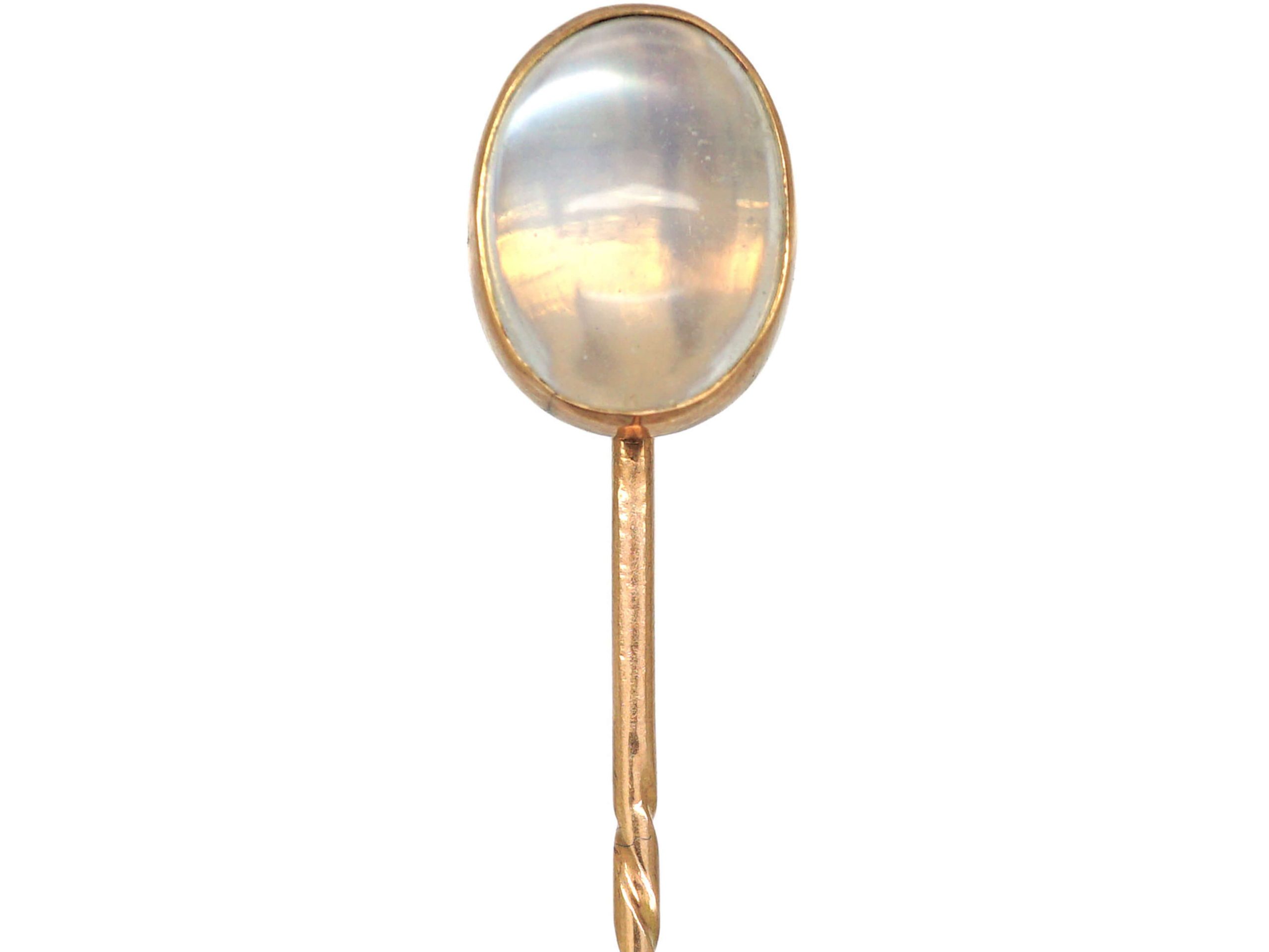 Edwardian 9ct Gold Tie Pin set with a Cabochon Cut Moonstone (686T ...