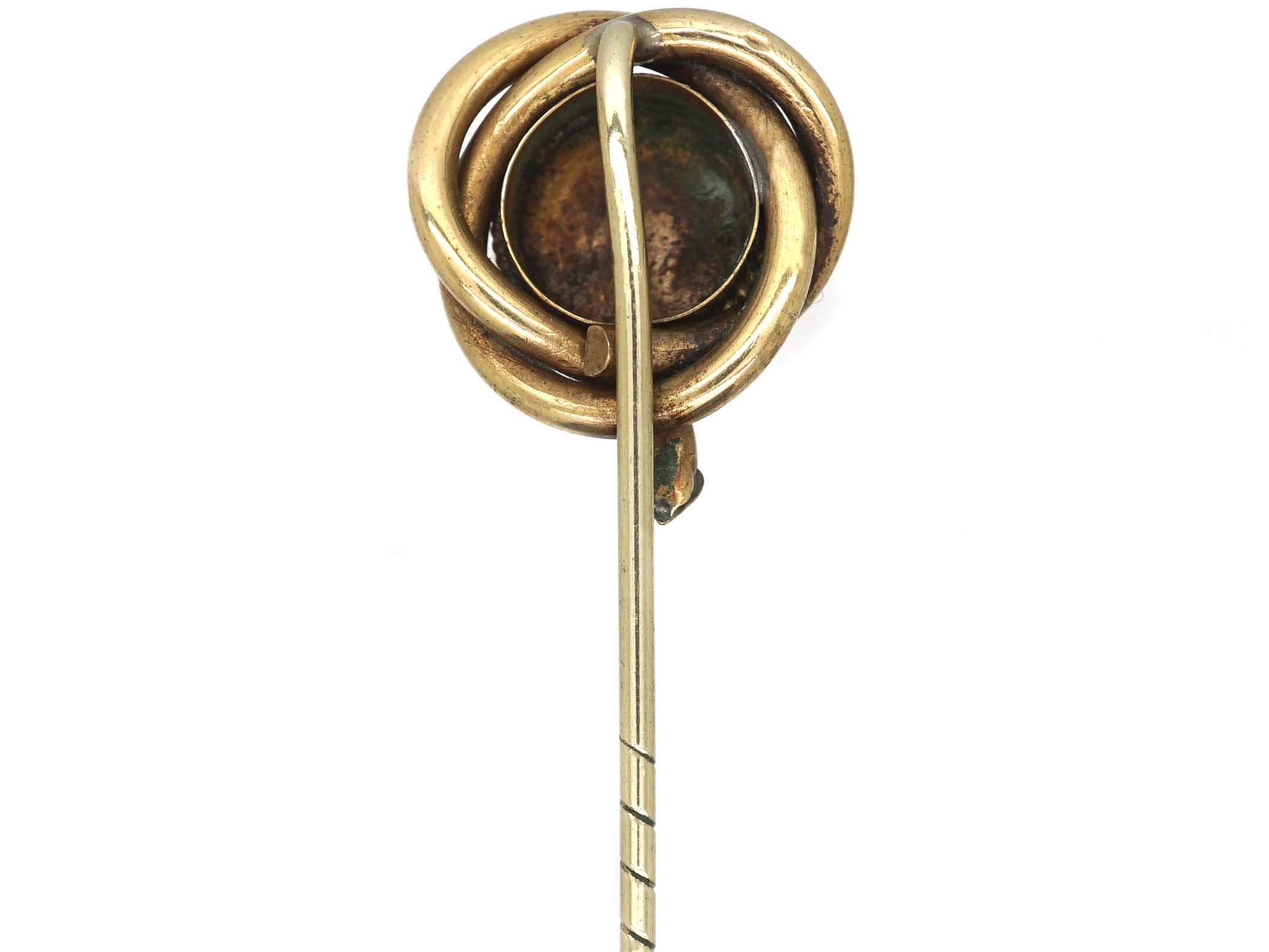 Victorian Cabochon Amethyst Tie Pin (351U) | The Antique Jewellery Company