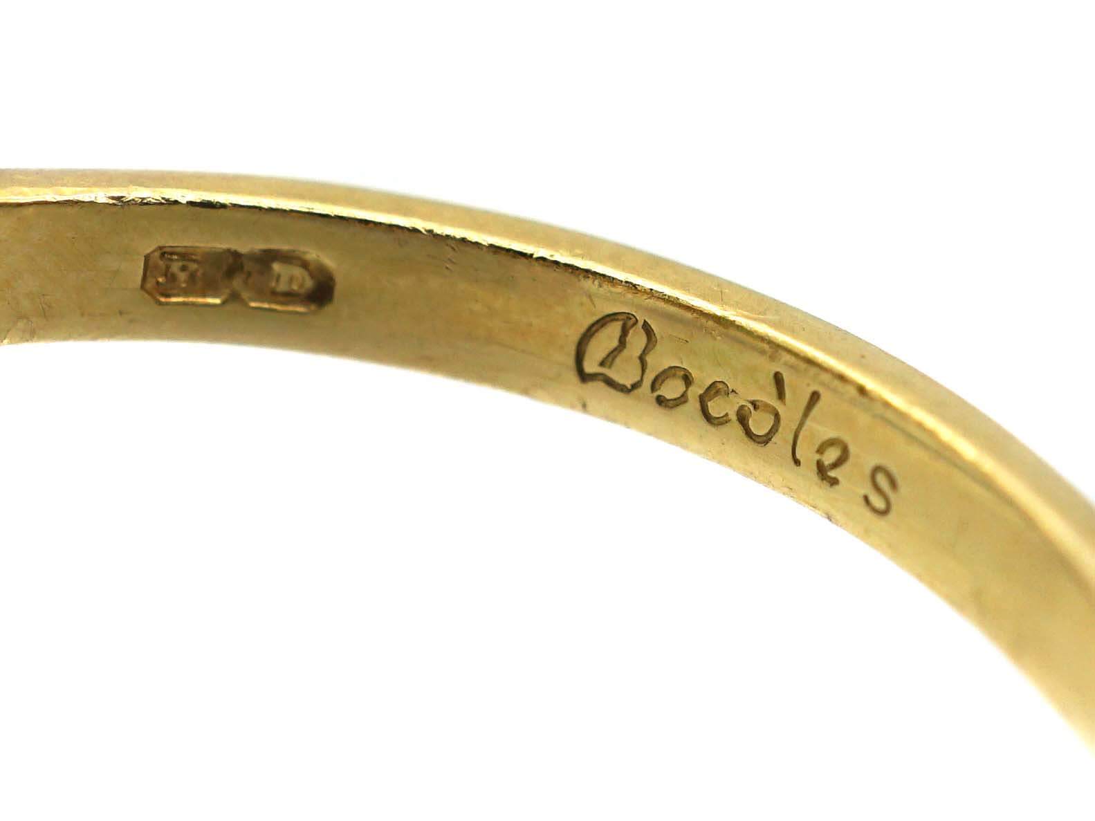 18ct Gold, Emerald & diamond Cluster Ring by Boodles (302U) | The ...