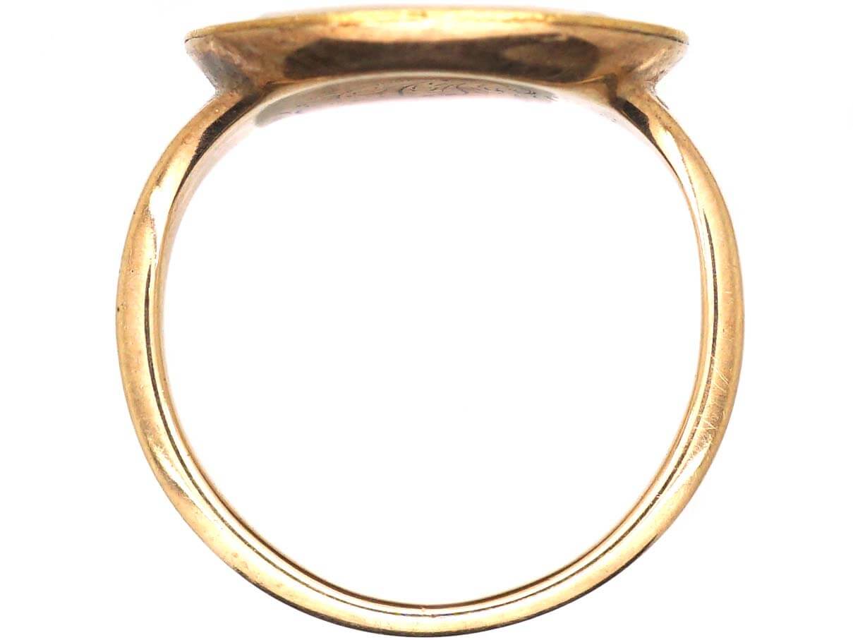 Georgian 15ct Gold Rebus Ring of a Cherub & Willow Tree (317U) | The ...