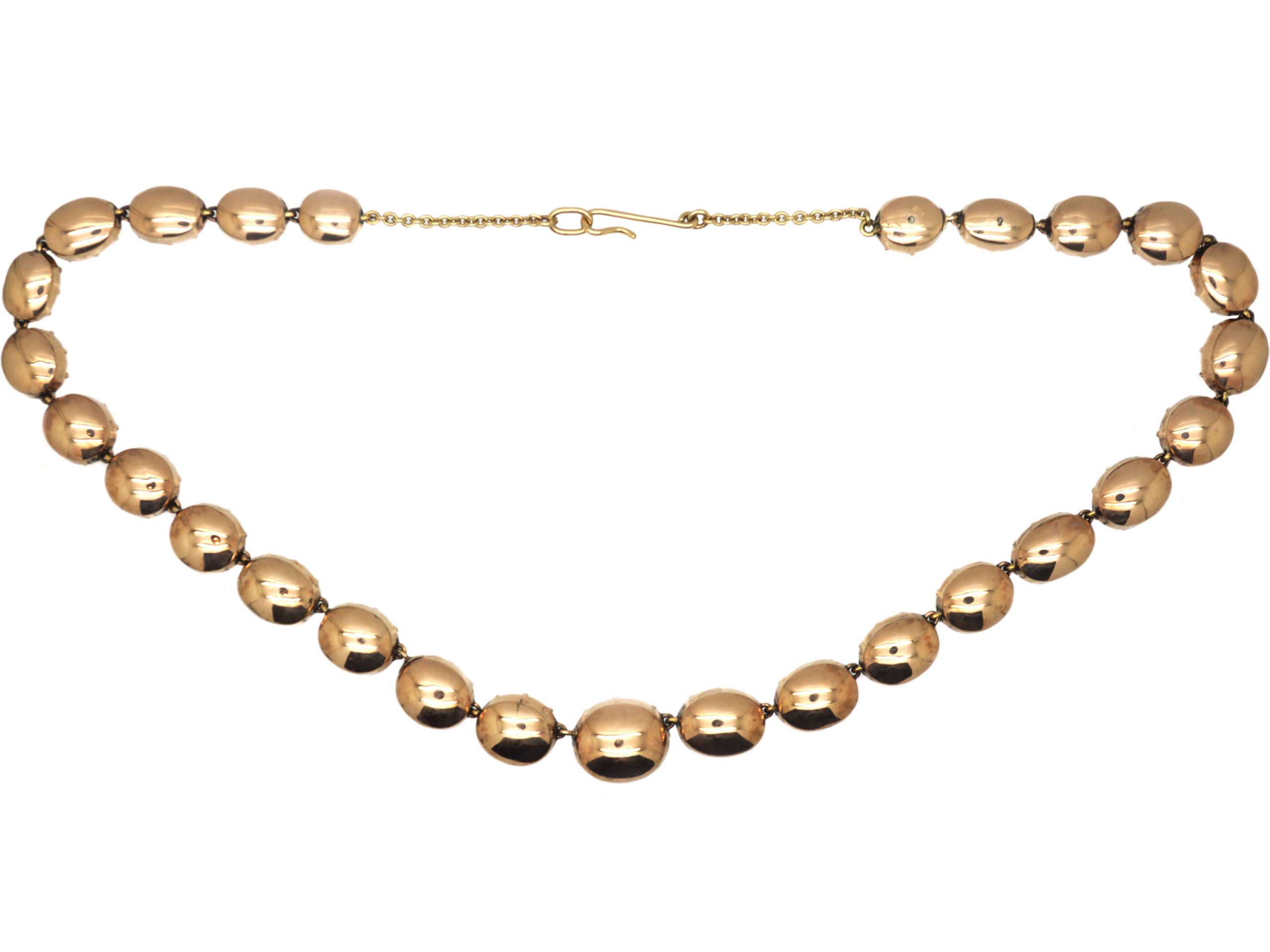 Georgian Gold & Foiled Amethyst Riviere Necklace (307S) | The Antique ...