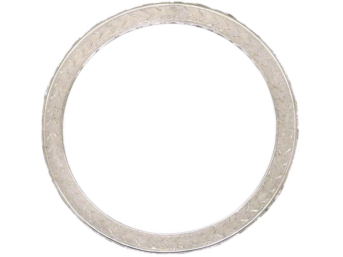 Early 20th Century Narrow Platinum & Diamond Eternity Ring (371U) | The ...