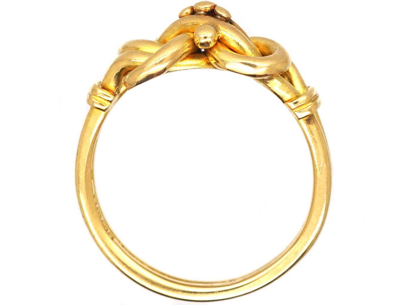 Victorian 18ct Gold Lover's Knot Ring (506U) | The Antique Jewellery ...