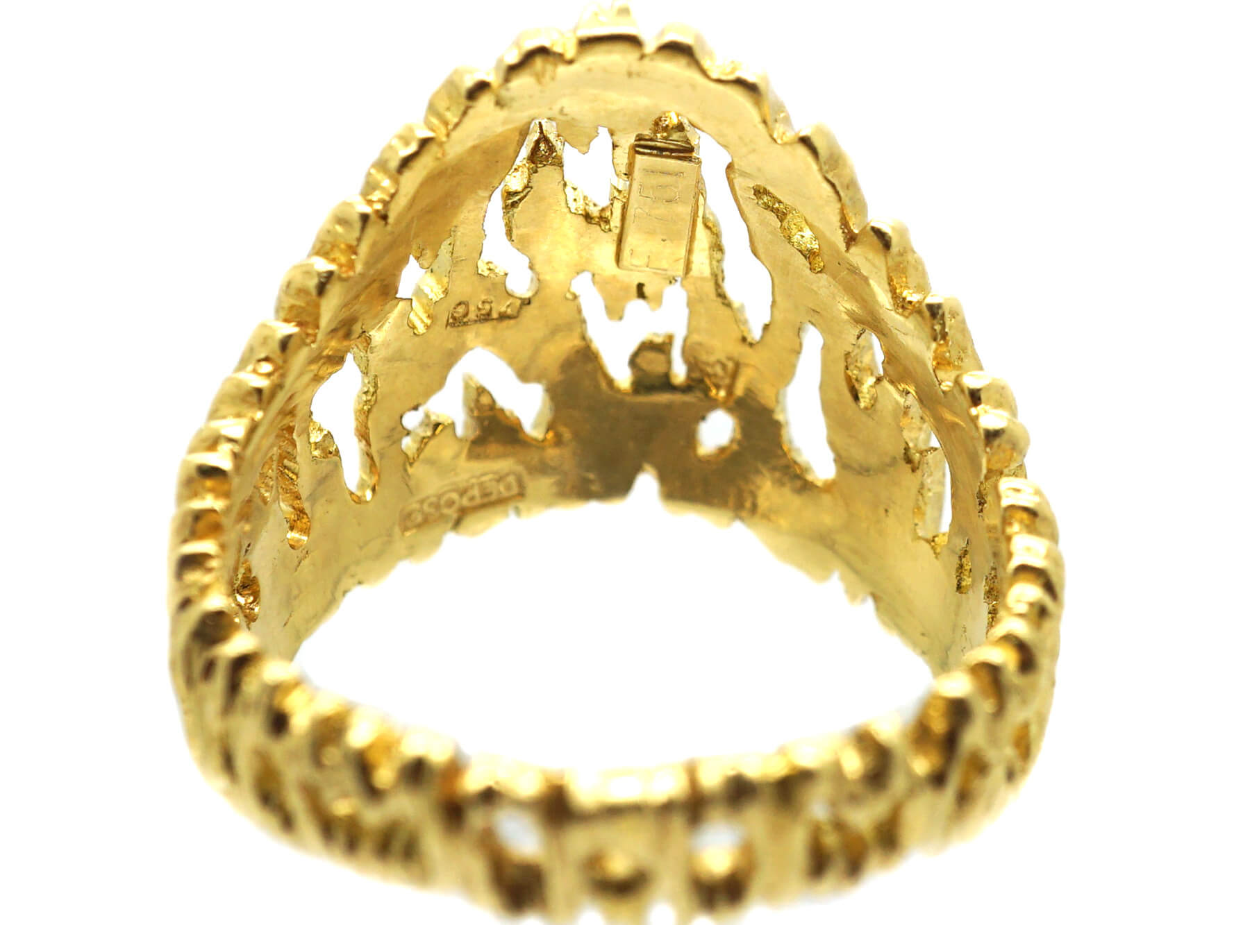 18ct Gold Ring designed by Gilbert Albert for Omega (713U) | The ...