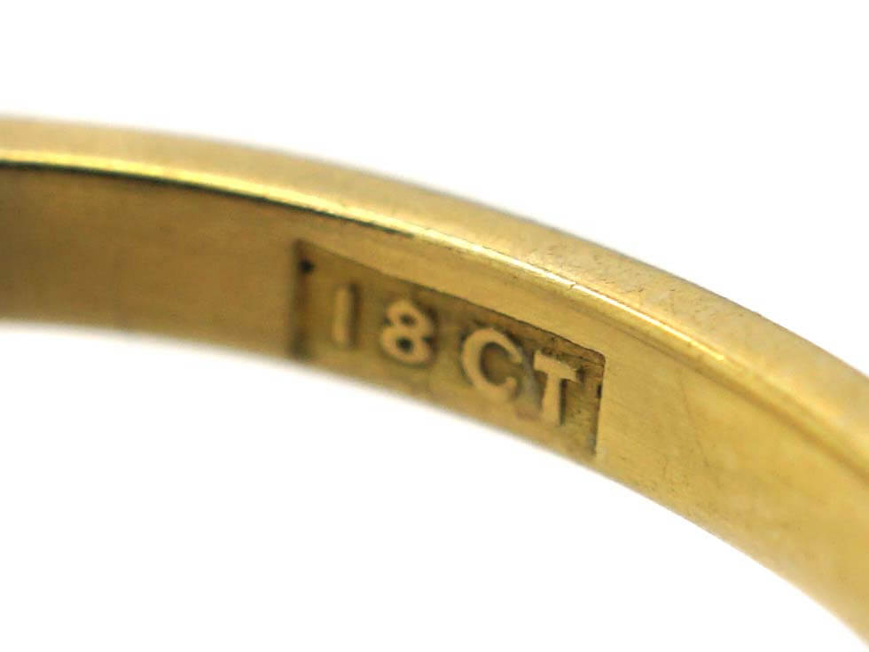 Edwardian 18ct Gold, Pear Shaped Sapphire & Diamond Ring (667U) | The ...