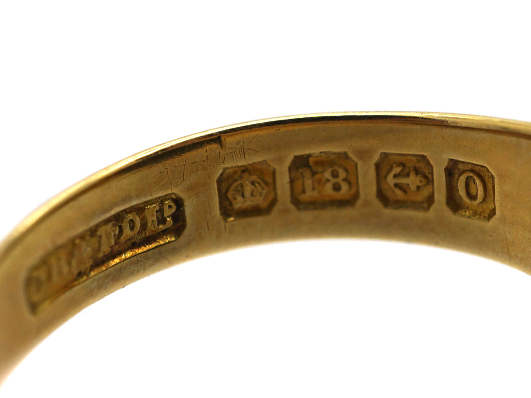 Edwardian 18ct Gold Signet Ring with Onyx Intaglio of a Dog (867U ...