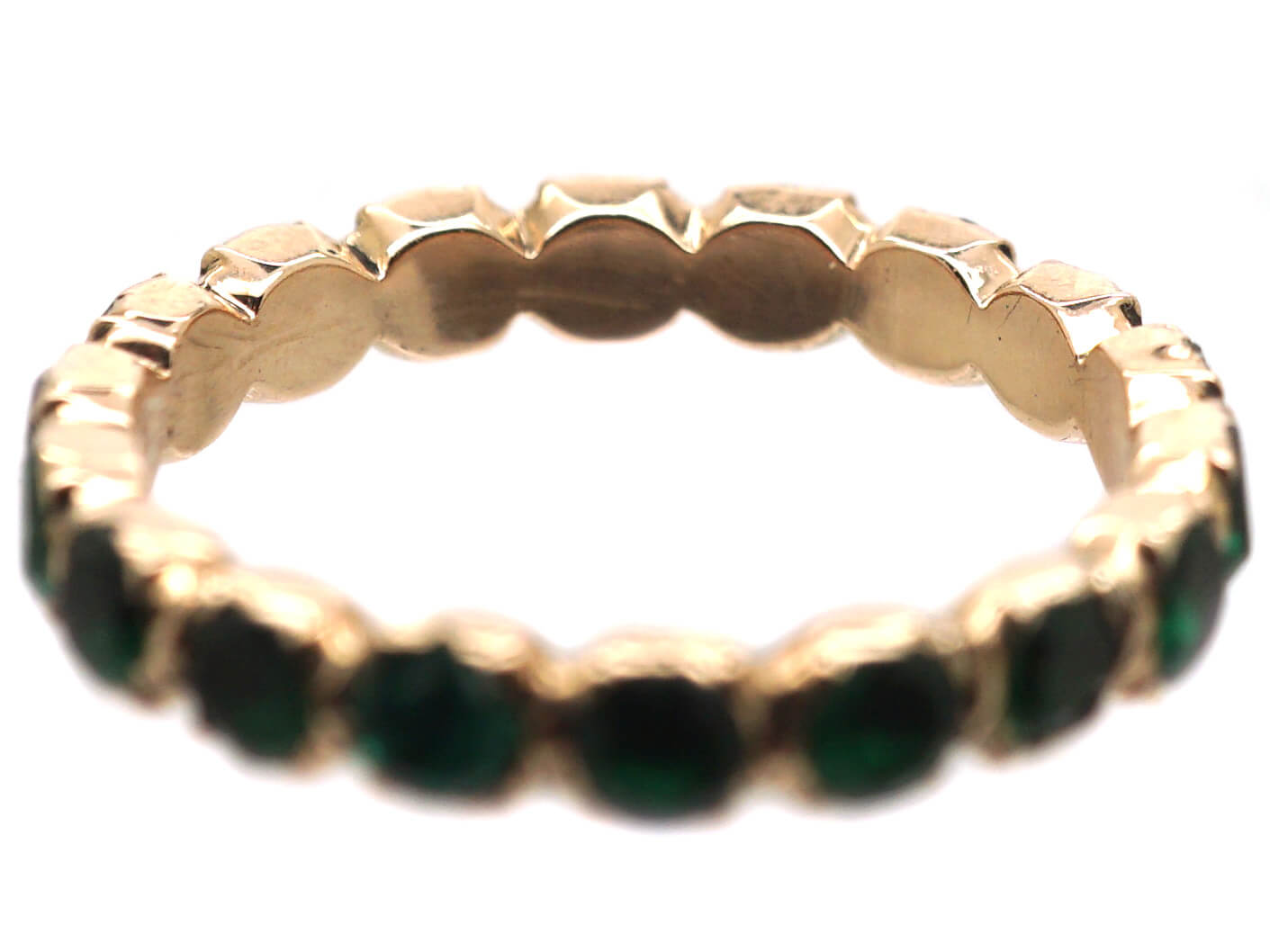 Georgian Gold & Green Paste Eternity Ring (893U) | The Antique ...