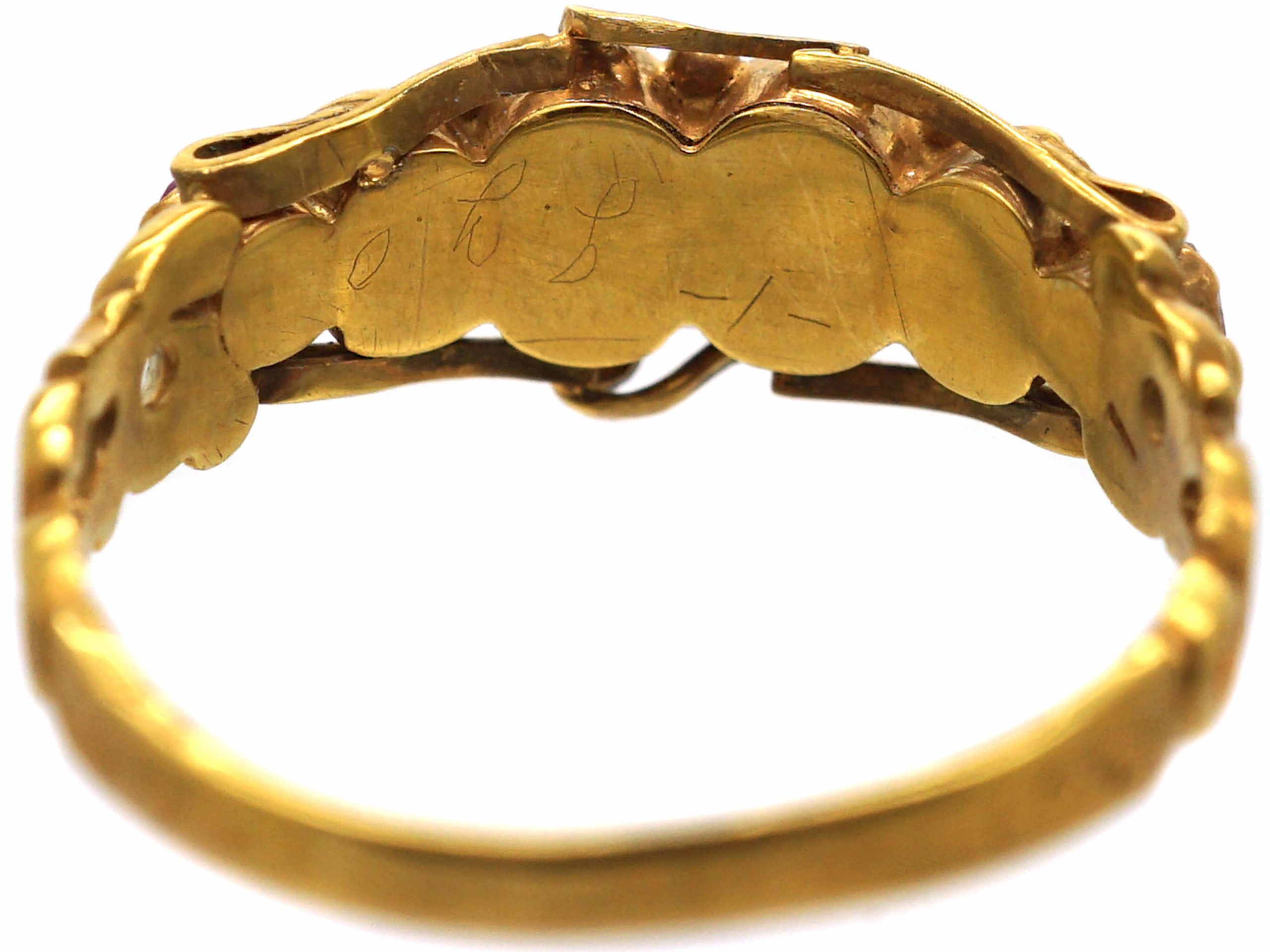 Regency 15ct Gold Acrostic Ring that Spells Regard (784U) | The Antique ...