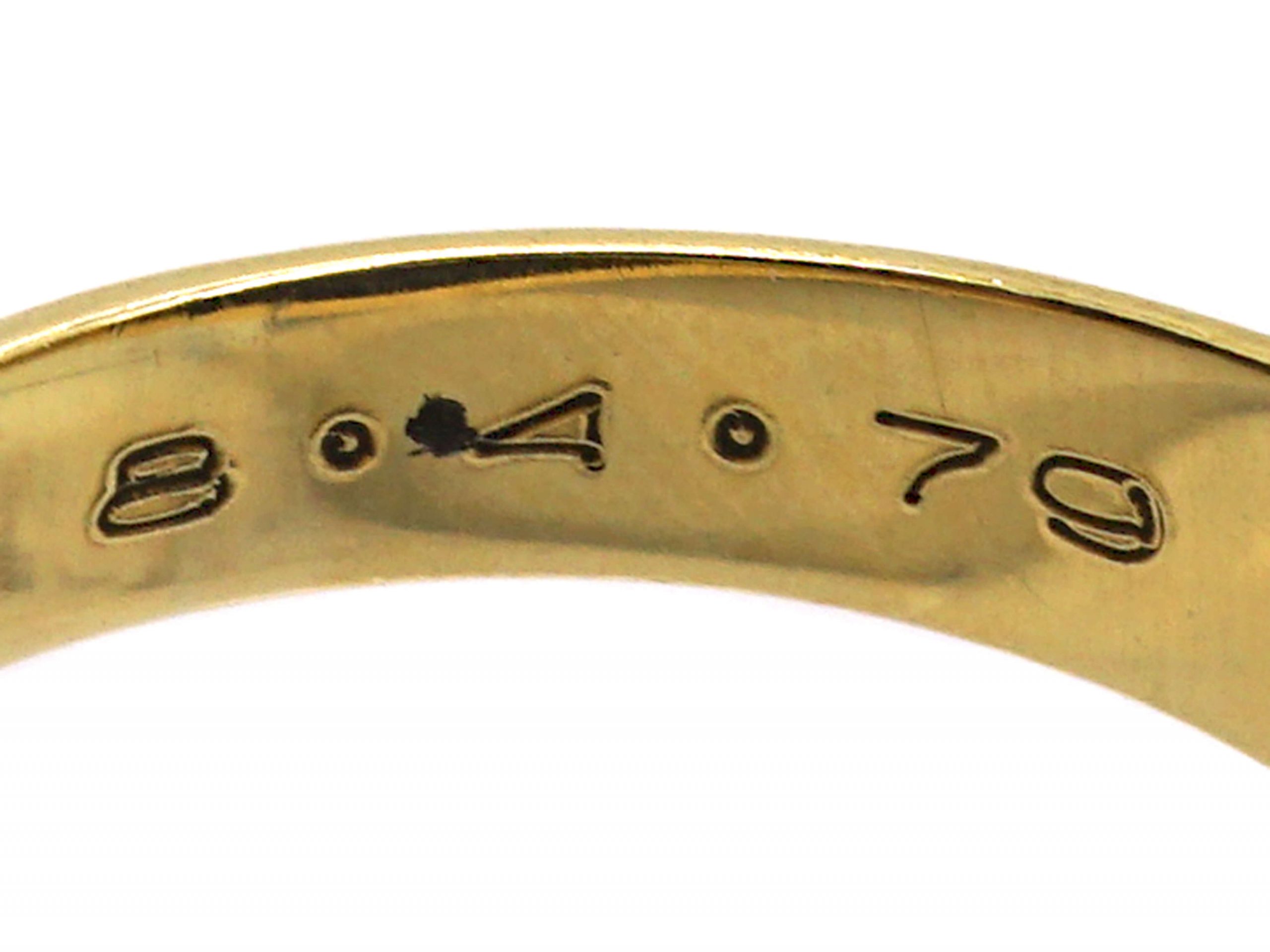 Mid 20th Century 14ct Gold Signet Ring set with Lapis Lazuli with an ...