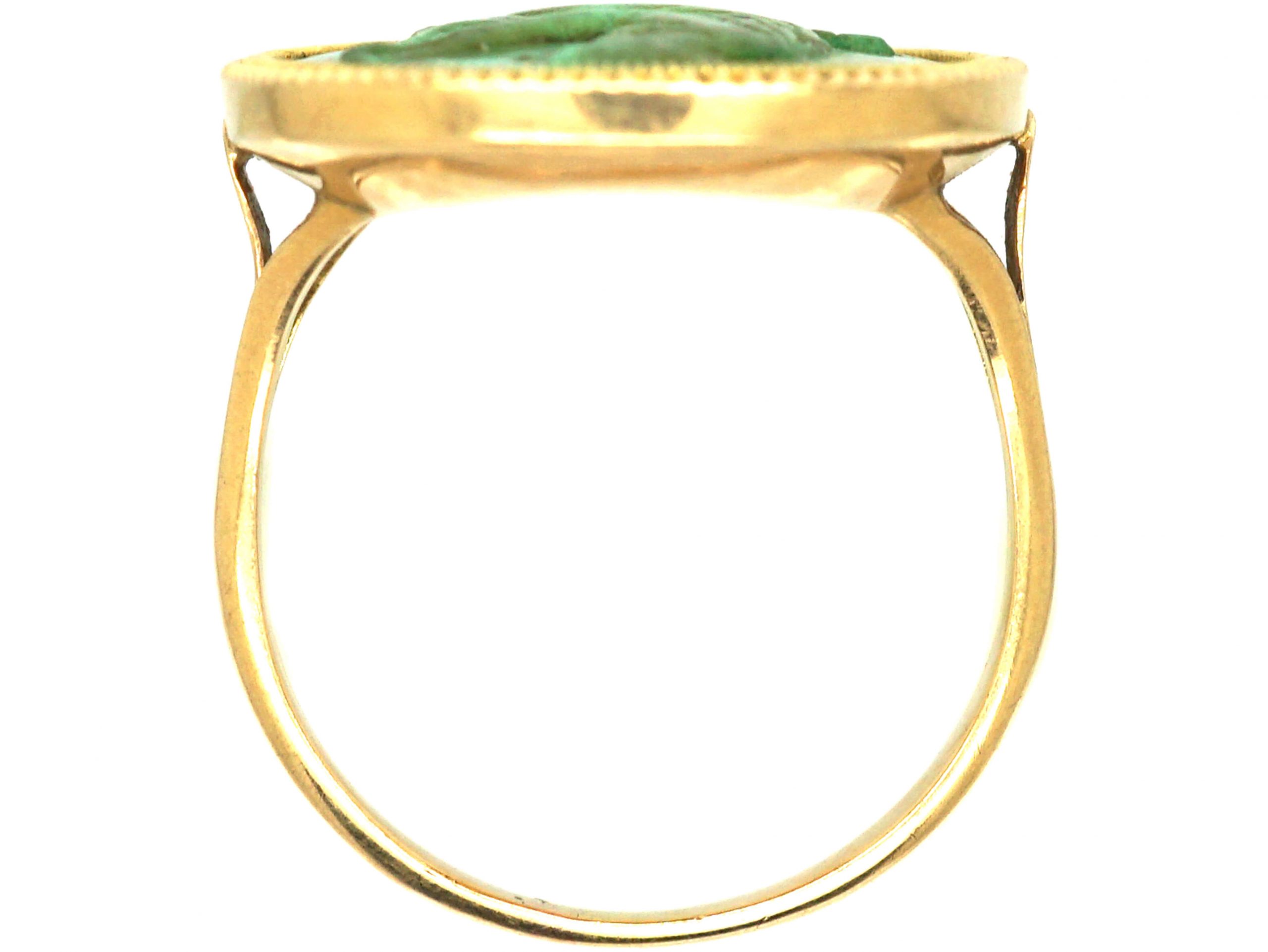 Georgian 15ct Gold, Turquoise Ring with Carved Classical Scene (186S ...