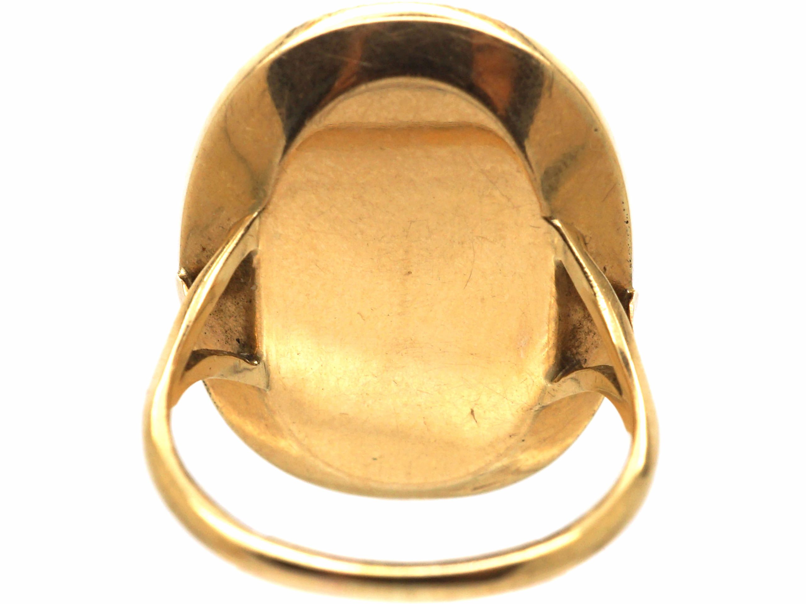 Georgian 15ct Gold, Turquoise Ring with Carved Classical Scene (186S ...