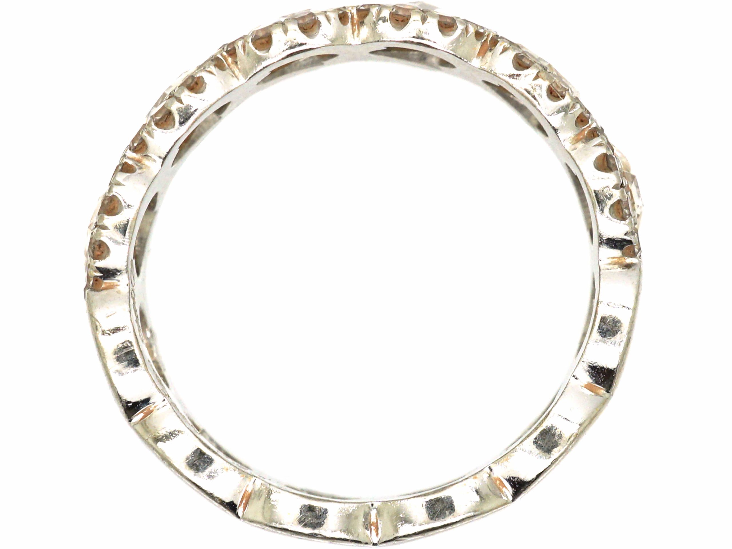 Platinum & Rose Diamond Ring by David Morris (760U) | The Antique ...