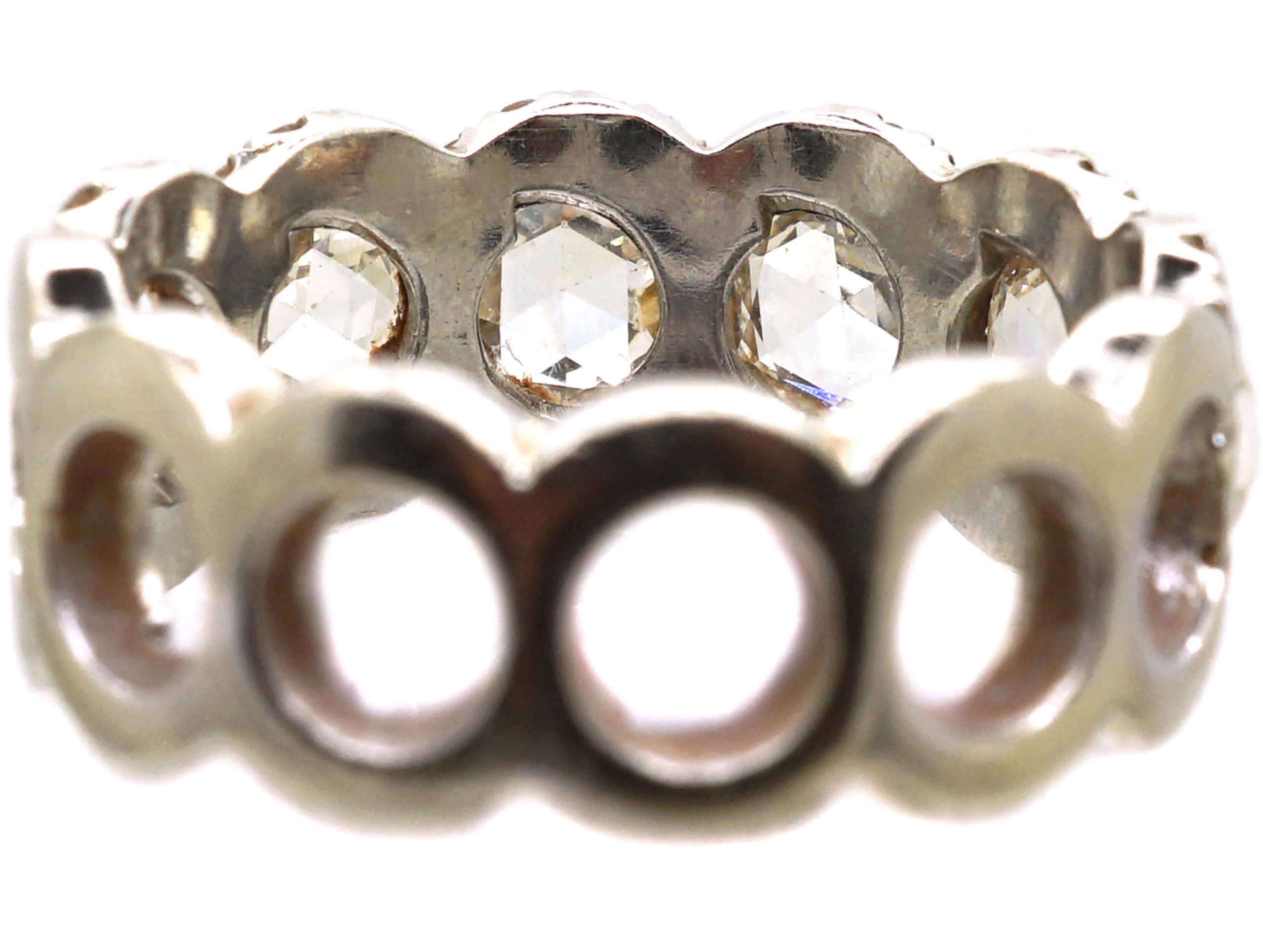 Platinum & Rose Diamond Ring by David Morris (760U) | The Antique ...