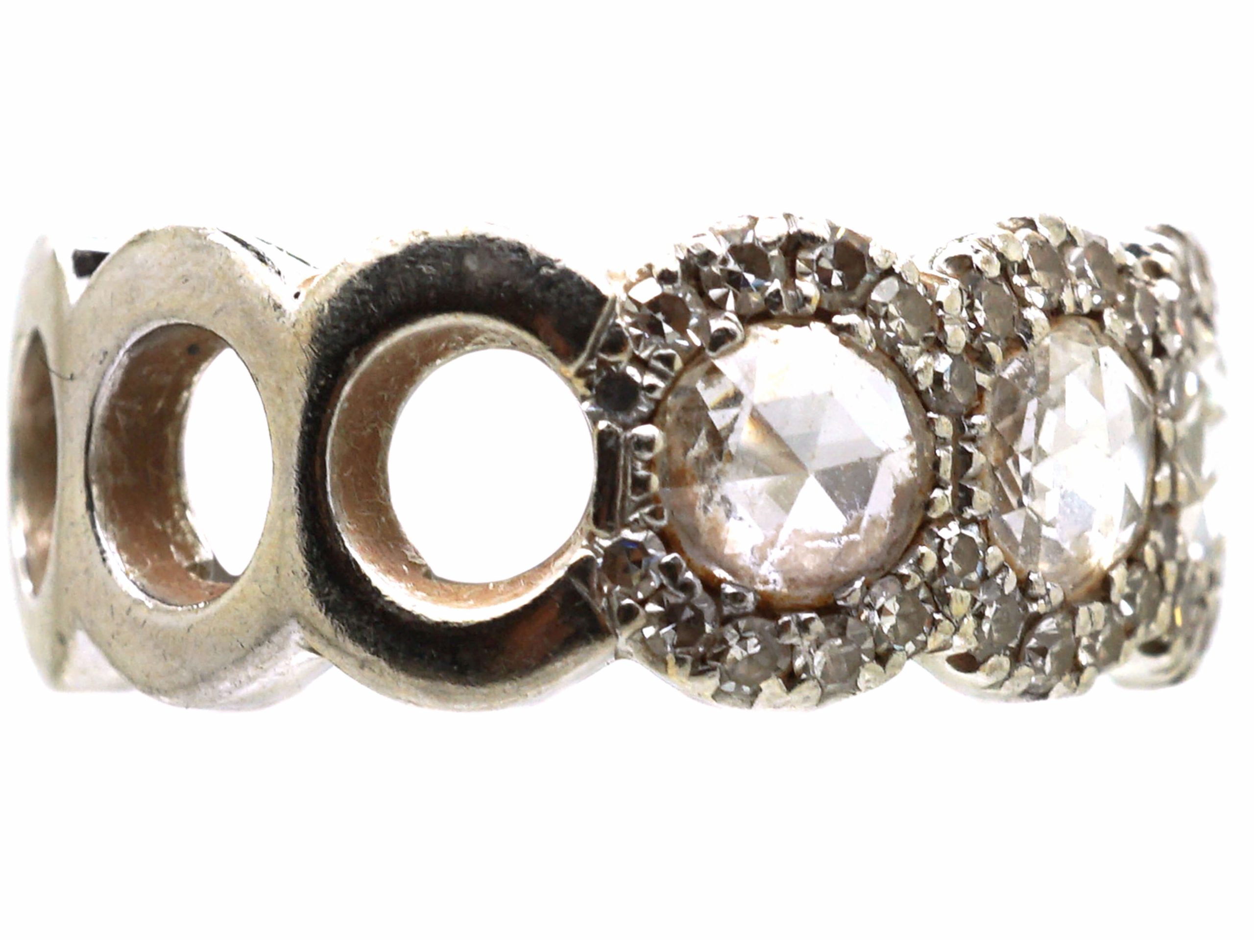 Platinum & Rose Diamond Ring by David Morris (760U) | The Antique ...