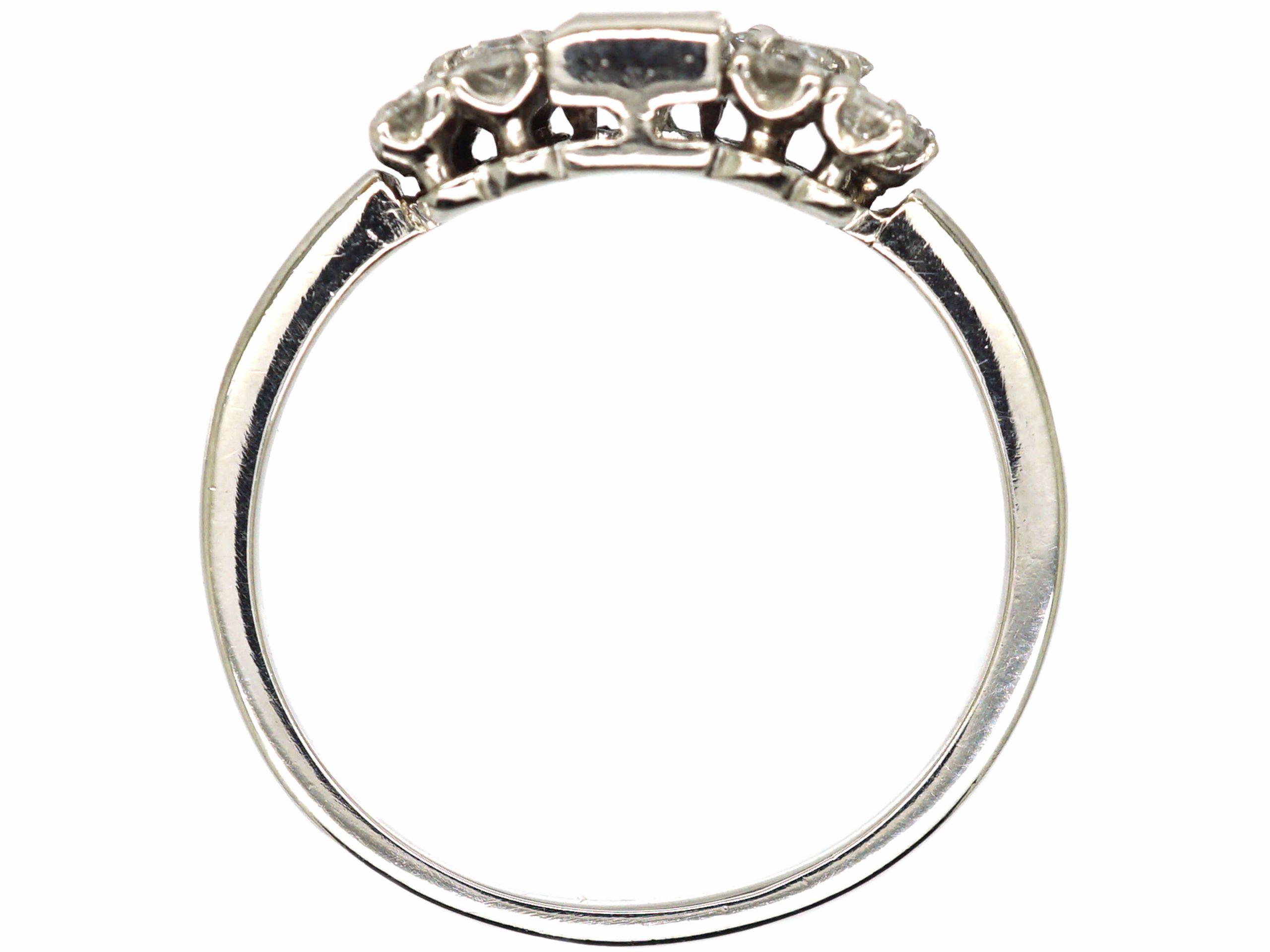 Art Deco Platinum, Geometric Ring set with Diamonds (222W) | The ...