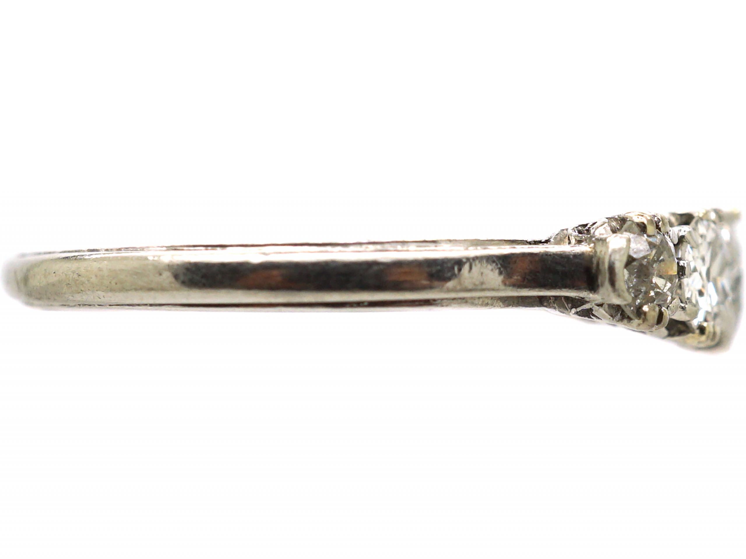 Edwardian Platinum, Five Stone Transition Cut Diamond Ring (267W) | The ...