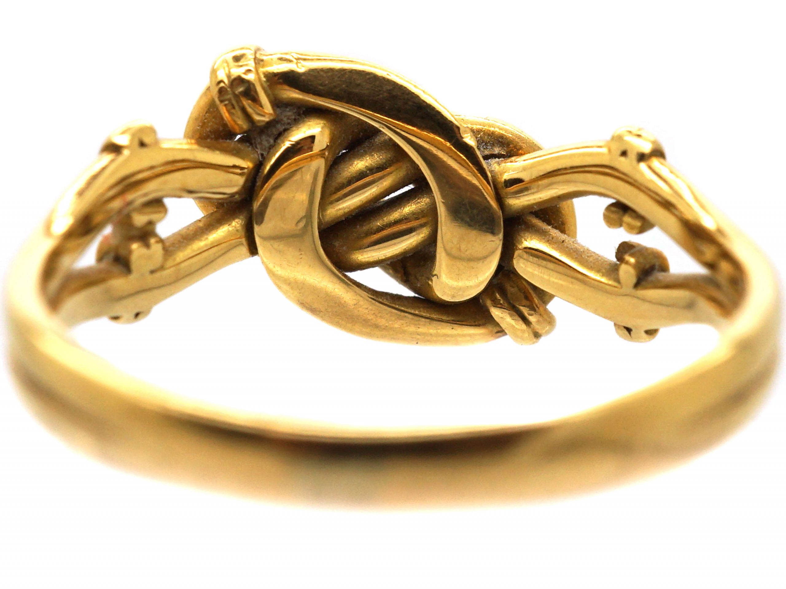 Edwardian 18ct Gold Lover's Knot Ring (995U) | The Antique Jewellery ...