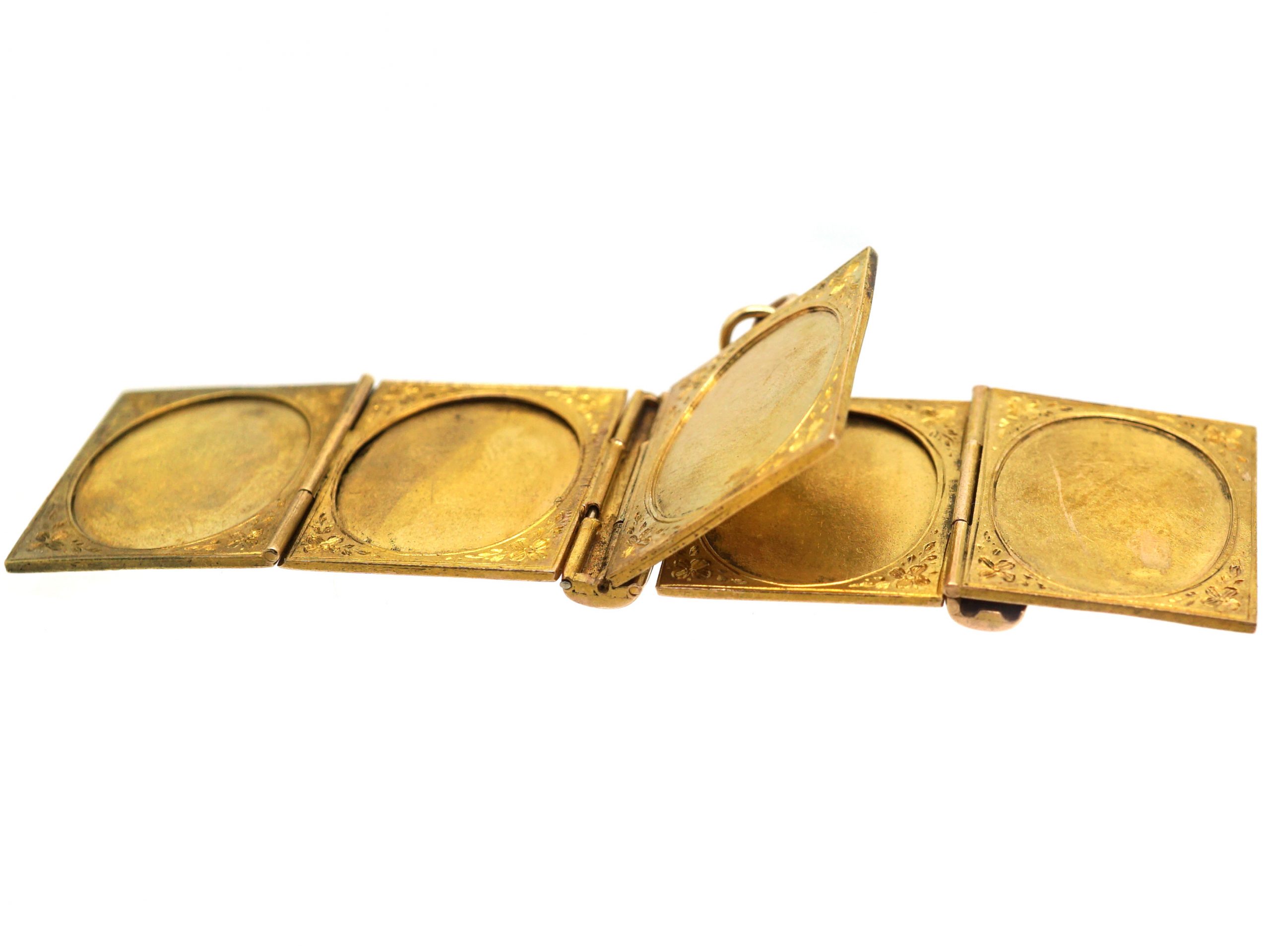 Victorian 18ct Gold Book Locket (490U) | The Antique Jewellery Company