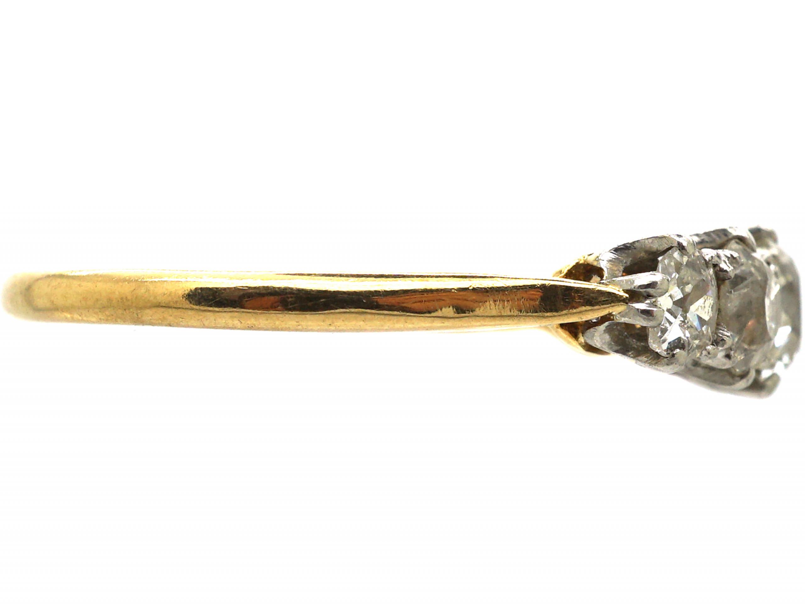 Edwardian 18ct Gold & Platinum, Five Stone Diamond Ring (310W) | The ...