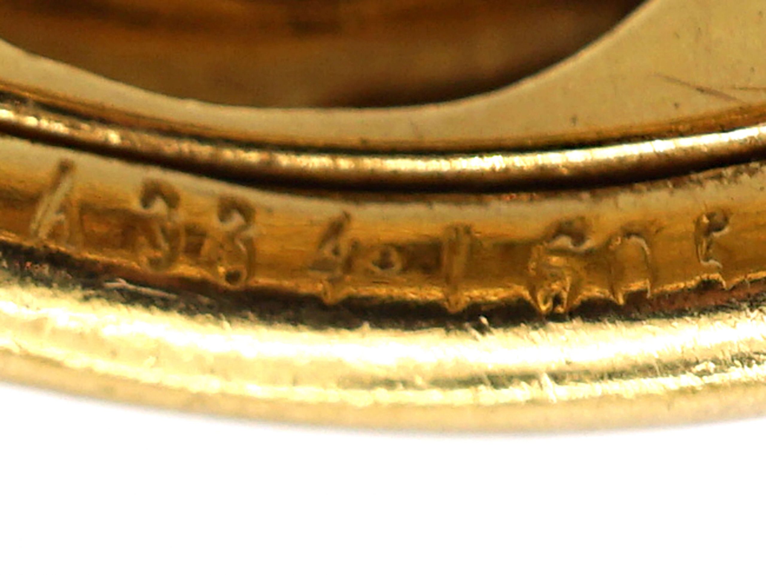 French 18ct Gold Two Part Ring by Boucheron set with White & Yellow ...