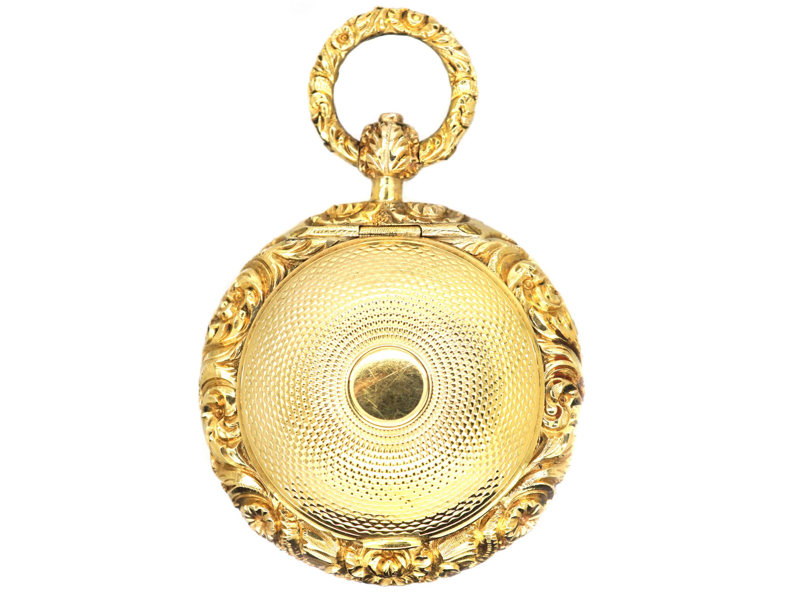 Georgian 15ct Gold Vinaigrette & Locket (427W) | The Antique Jewellery ...